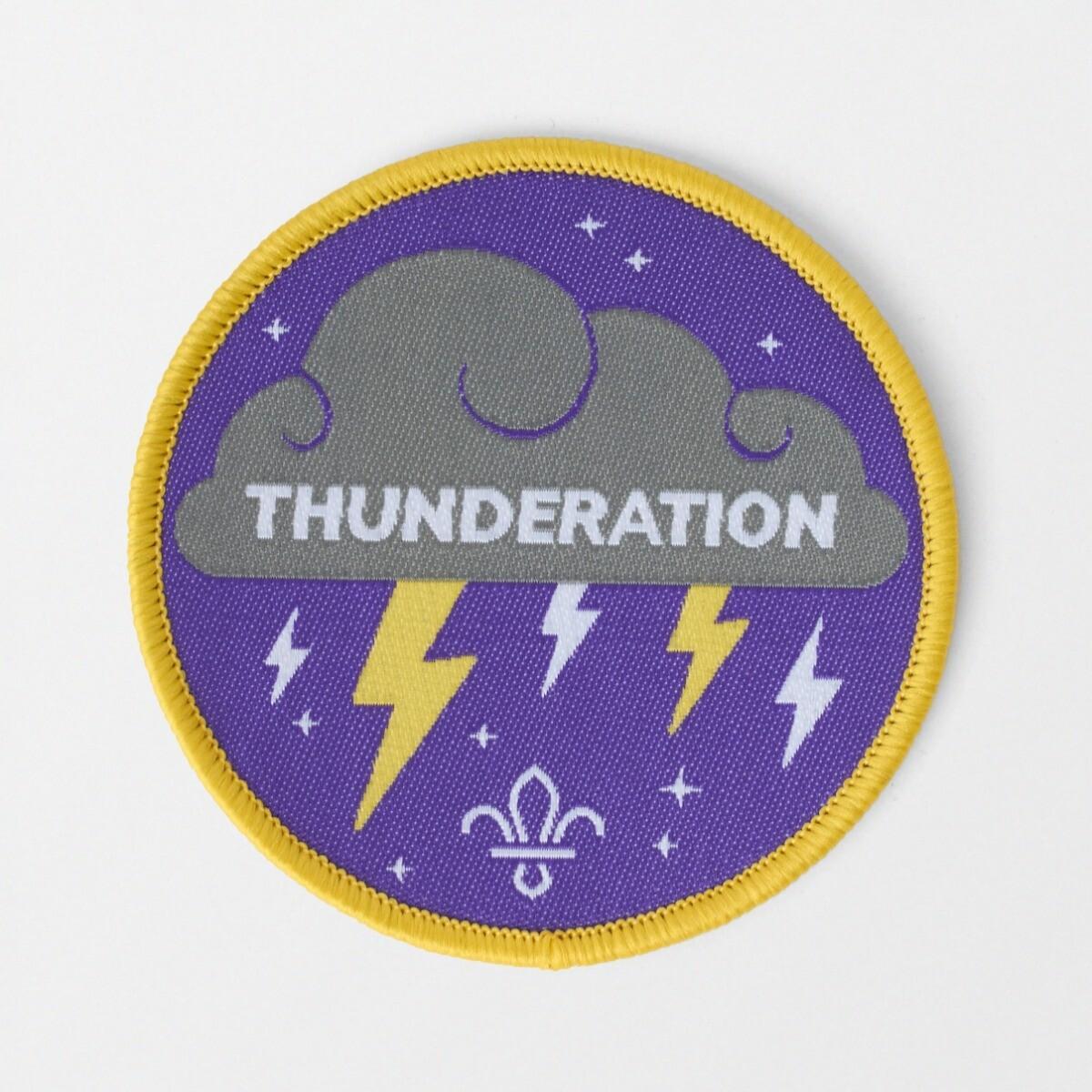 Thunderation Campfire Song Blanket Badge | Scouts Badges | Scout Store
