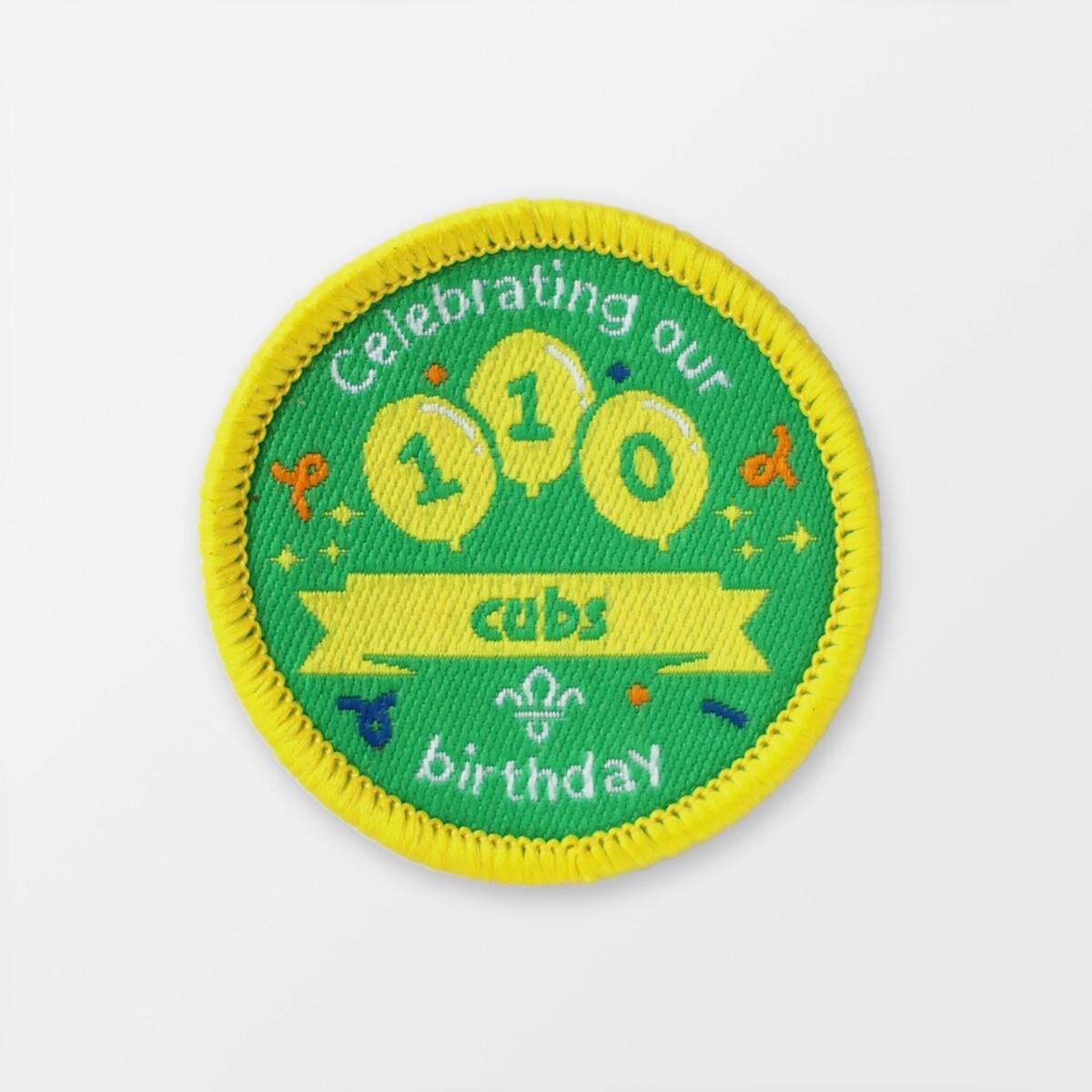 Cubs 110th Birthday Uniform Badge | Cub Scouts | Scout Store