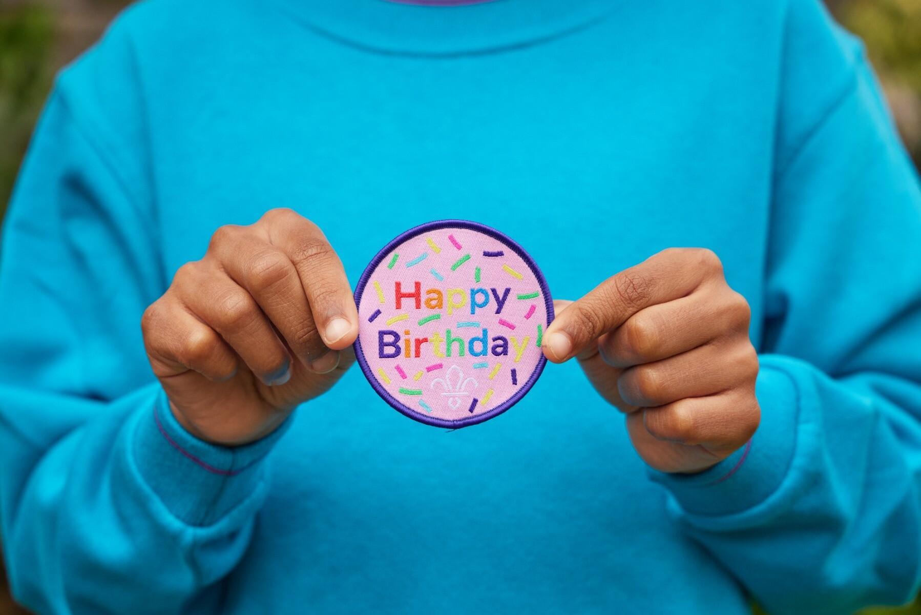 Scouts Happy Birthday Blanket Badge | Scouts Badges
