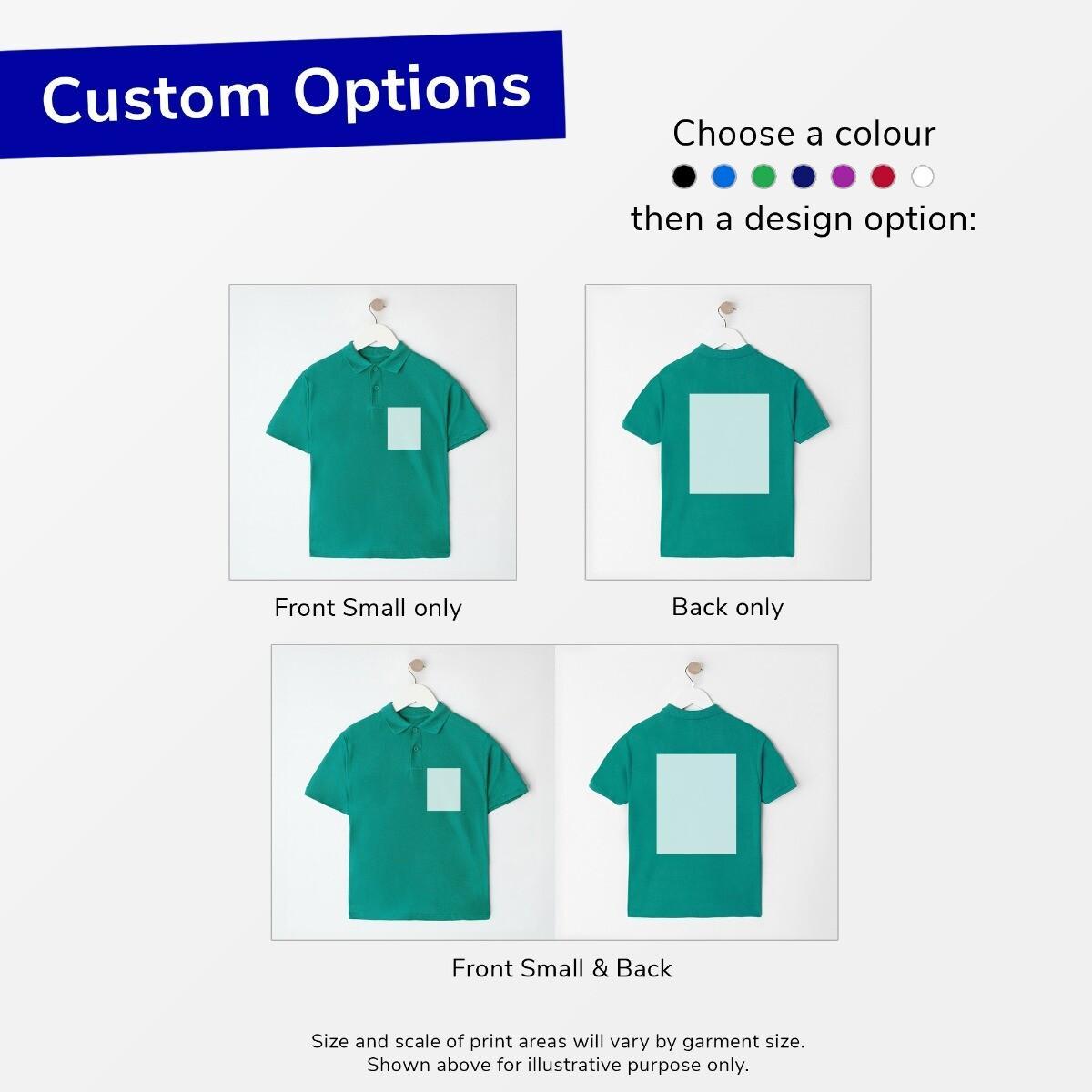 Personalised Custom Printed Polo Shirt