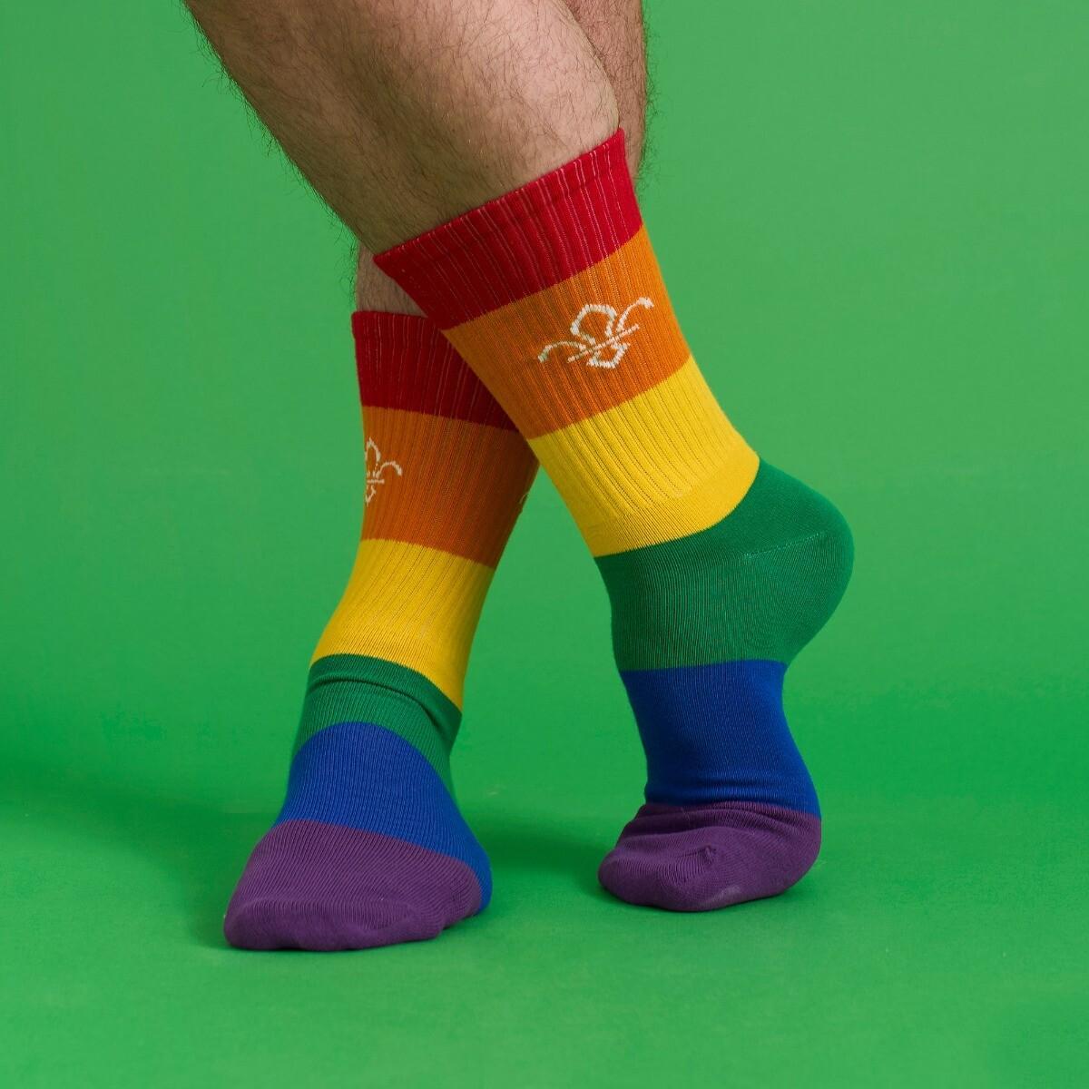 Scout Pride Rainbow Socks | Size 6 - 11 | Scout Store