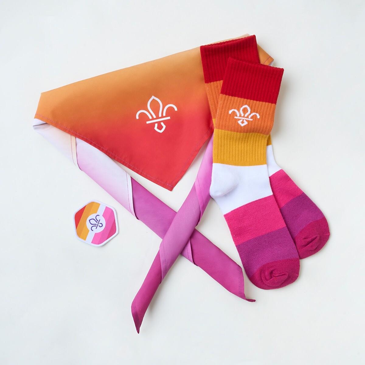 Scout Pride Scarf Necker Lesbian Flag Scout Store