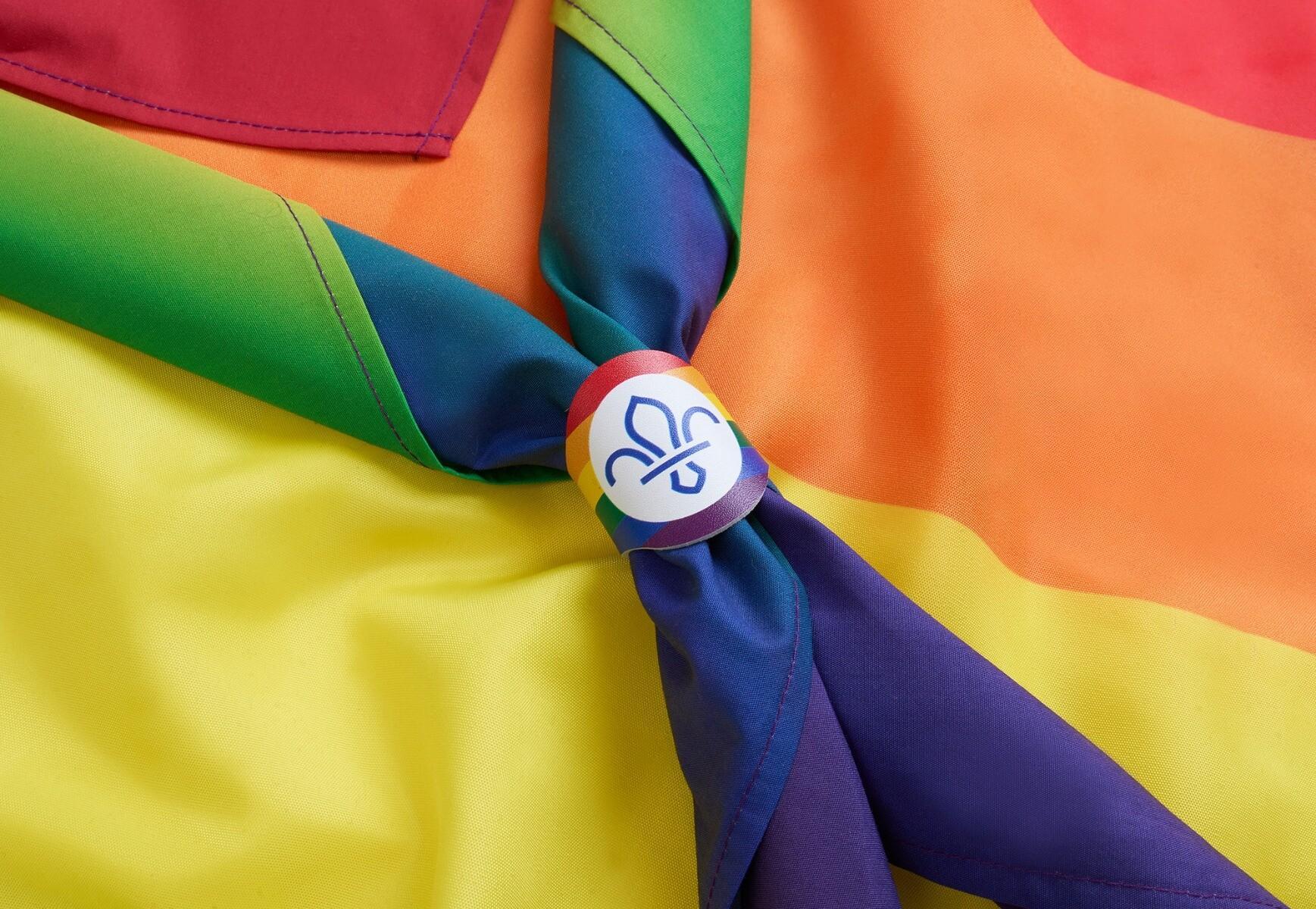 Scout Pride Scarf / Necker - Rainbow Flag | Scout Store