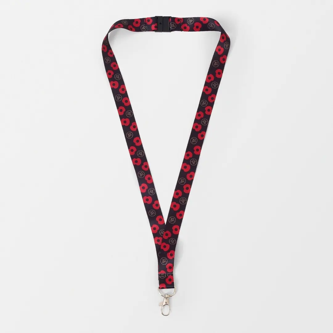 Poppy (RBL) & Scouts Lanyard | Scout Store Poppy Shop