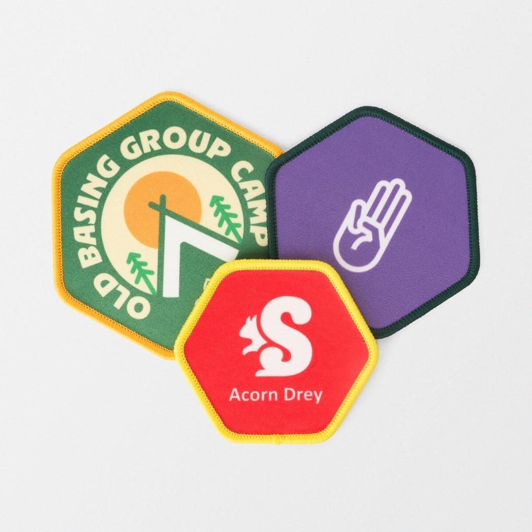 Personalised Custom Printed Badge - Hexagon | Scout Store
