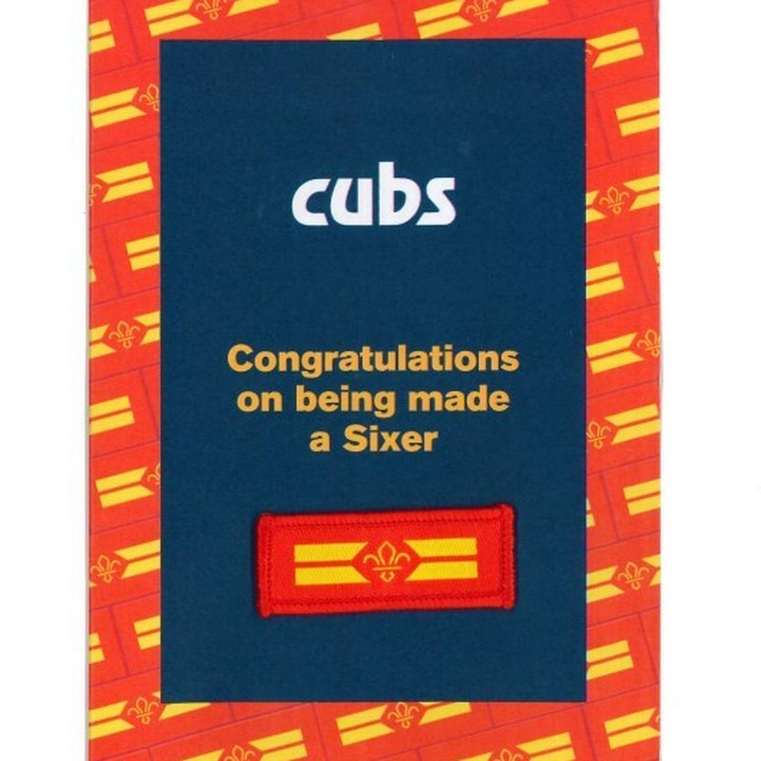 Cub Scout Sixer Badge and Top Tips Leaflet x 1 of Each