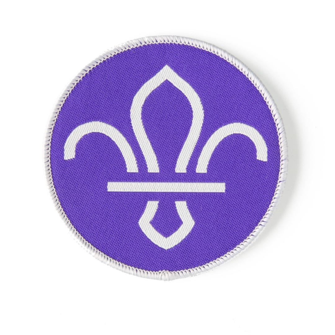 FDL Fleur de Lis Woven Fun Badge Scouts Sections