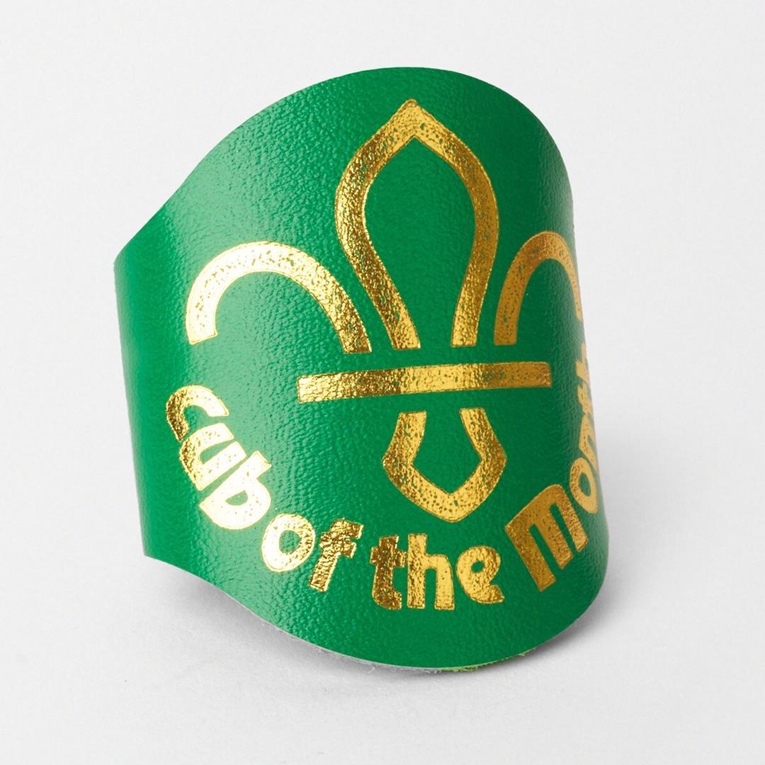 Cub Scouts Cub of the Month Leather Woggle