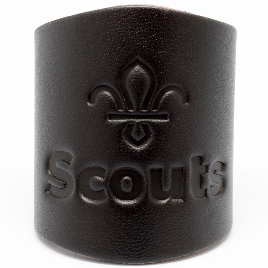Scouts Official Uniform Embossed Leather Woggle Scouts Sections