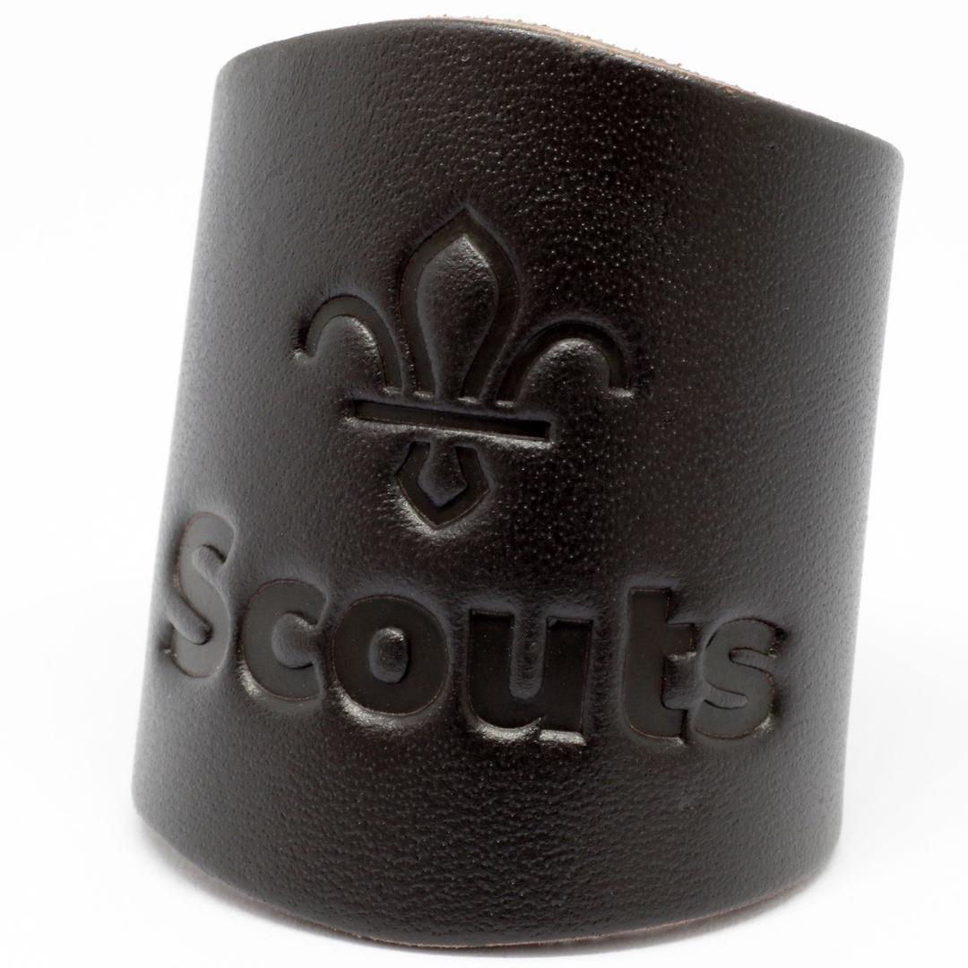 Scouts Official Uniform Embossed Leather Woggle Scouts Sections