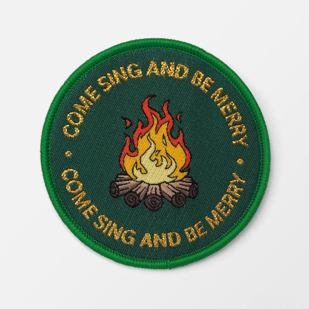 Campfire Song Woven Badge | Not Just for Scouts