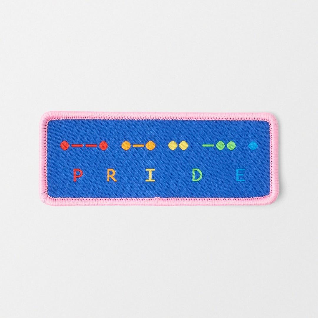 Morse Code 'Pride' Blanket Badge | Pride Badges