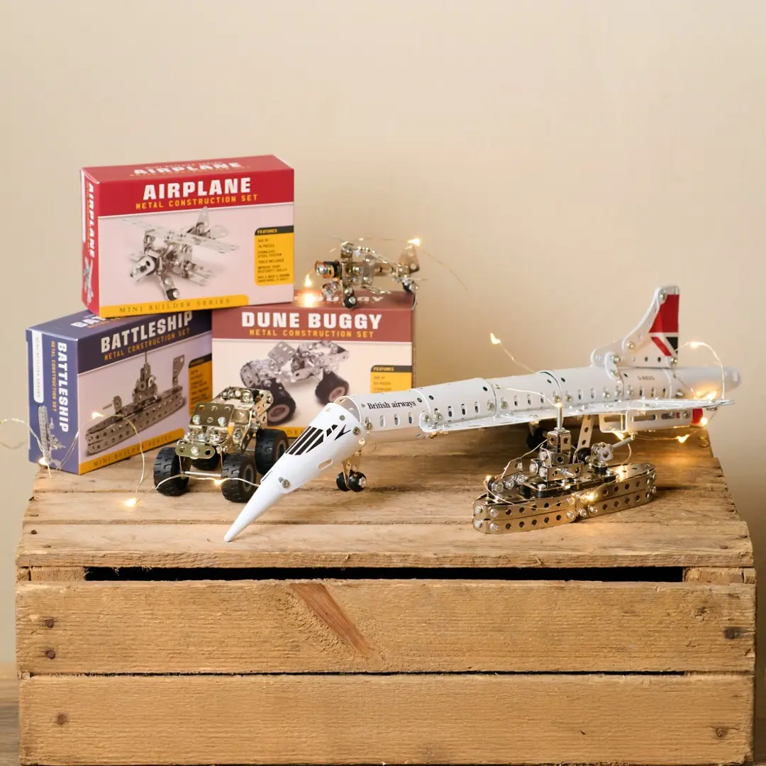 Aeroplane / Airplane Metal Construction Kit | Coach House