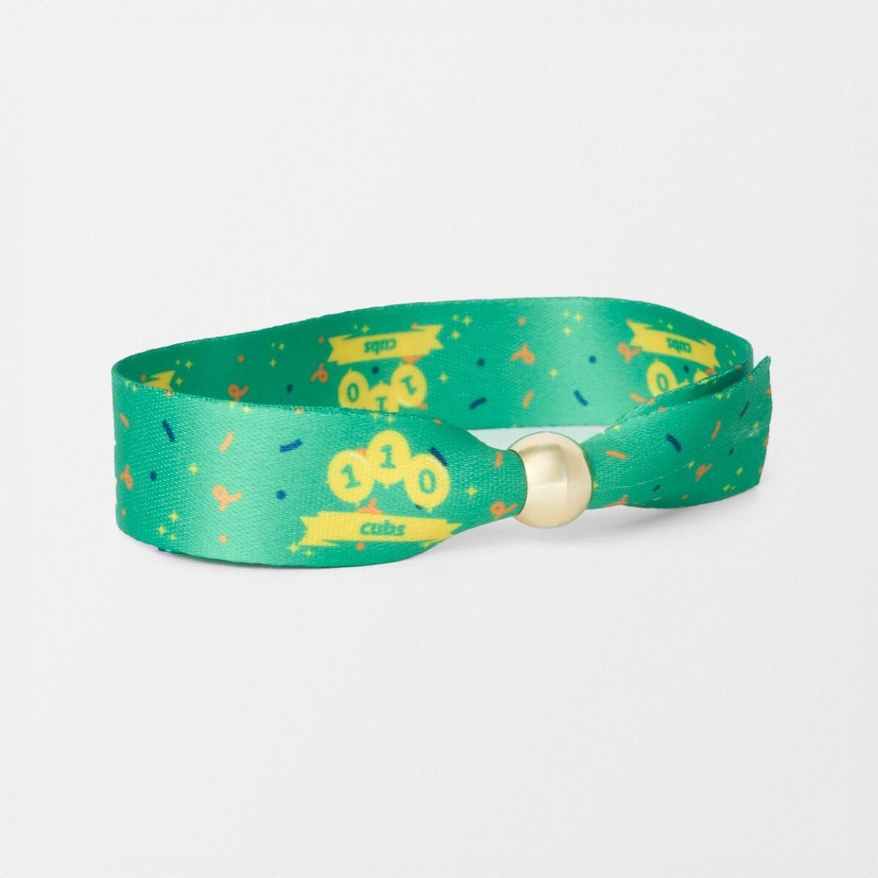 Cubs 110th Birthday Celebration Wristband Pack of 10