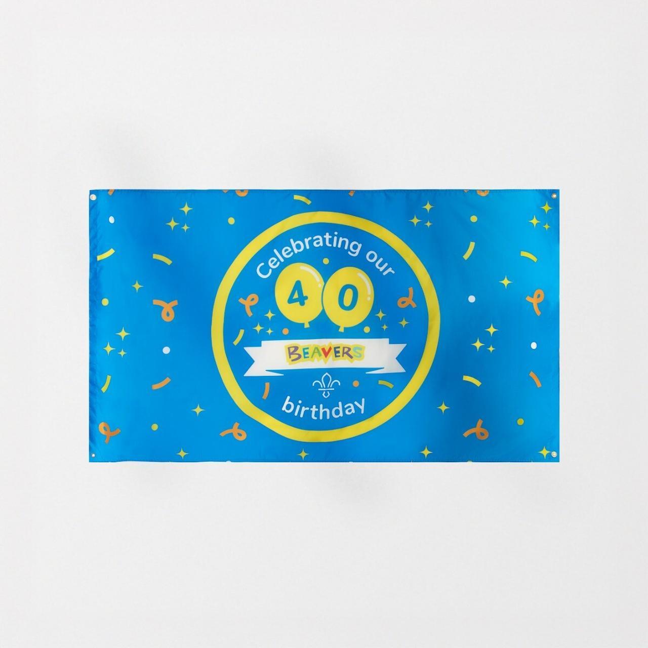 Beavers 40th Birthday Celebration Banner