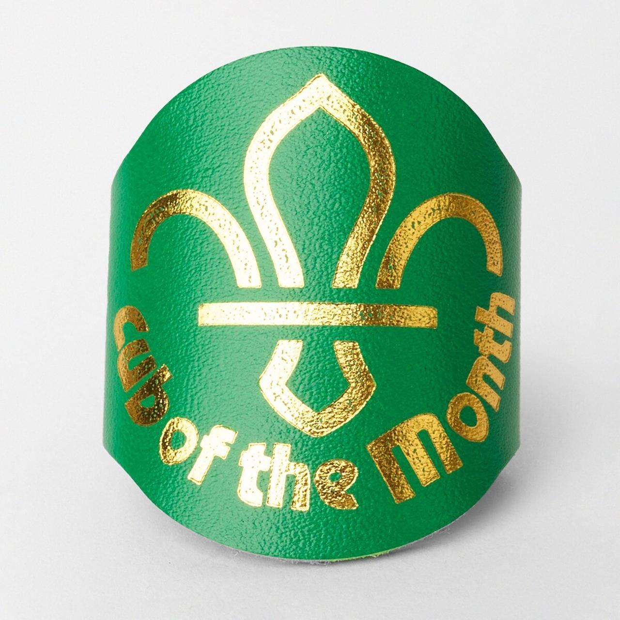 Cub Scouts Cub of the Month Leather Woggle
