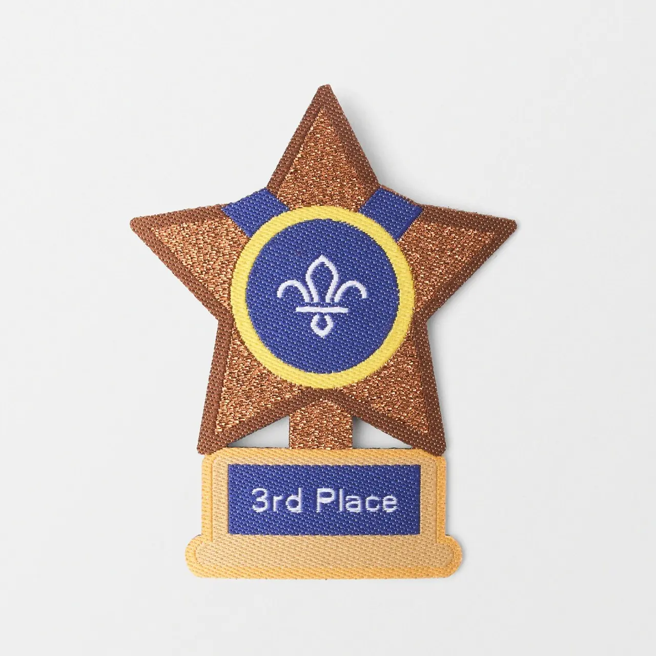 Scouts FDL Iron-On Blanket Badge - Trophy 3rd Place
