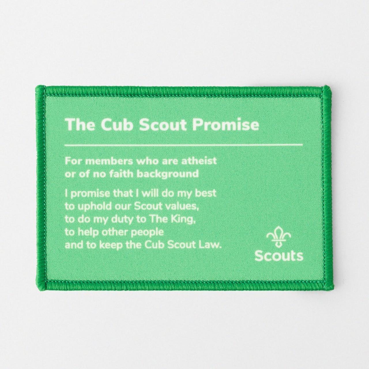 Cub Scouts Promise Badge - Atheist / No Faith | Scout Store