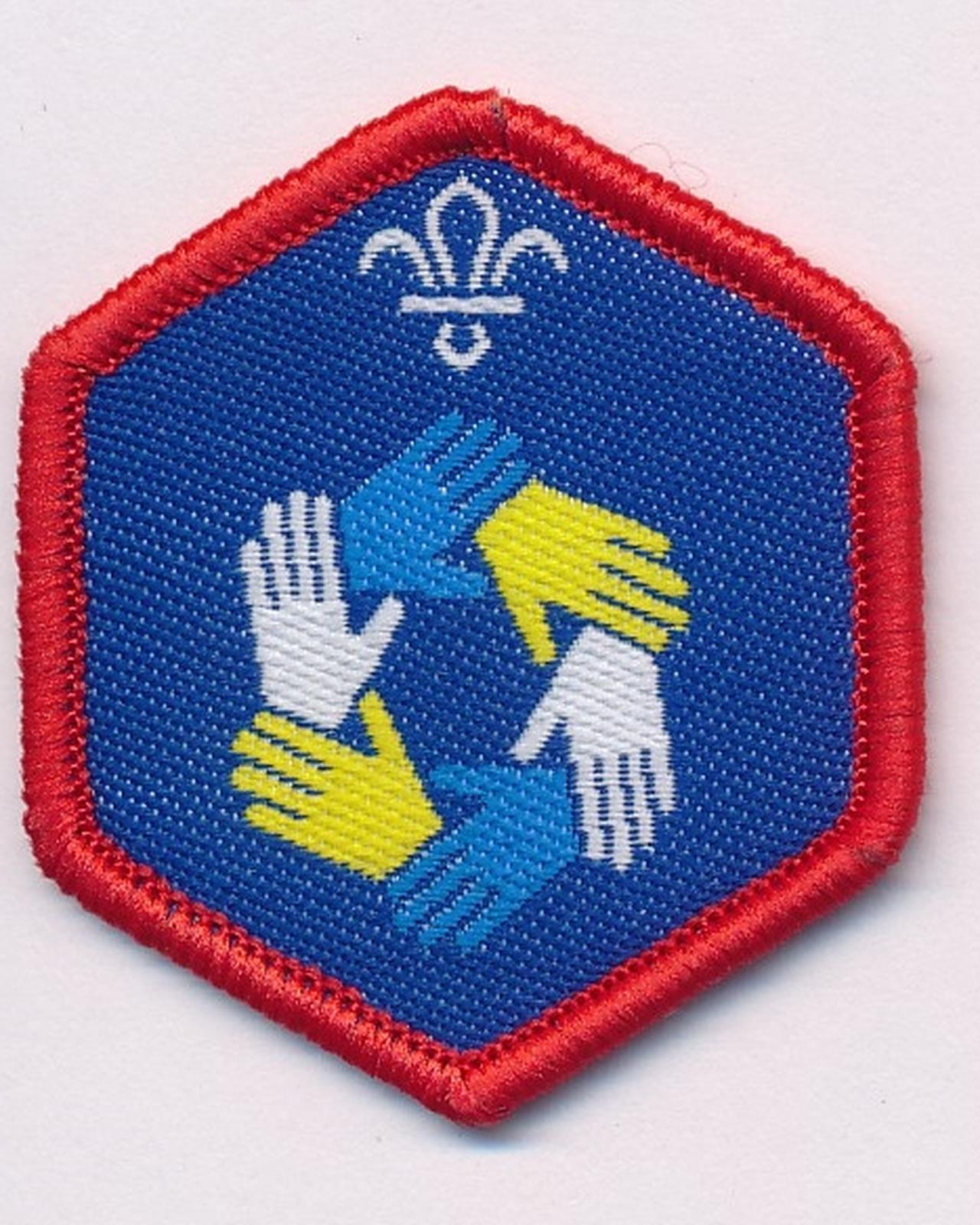 Beaver Scouts Logo Woven Badge 7 x 2.3cm Scouts Sections