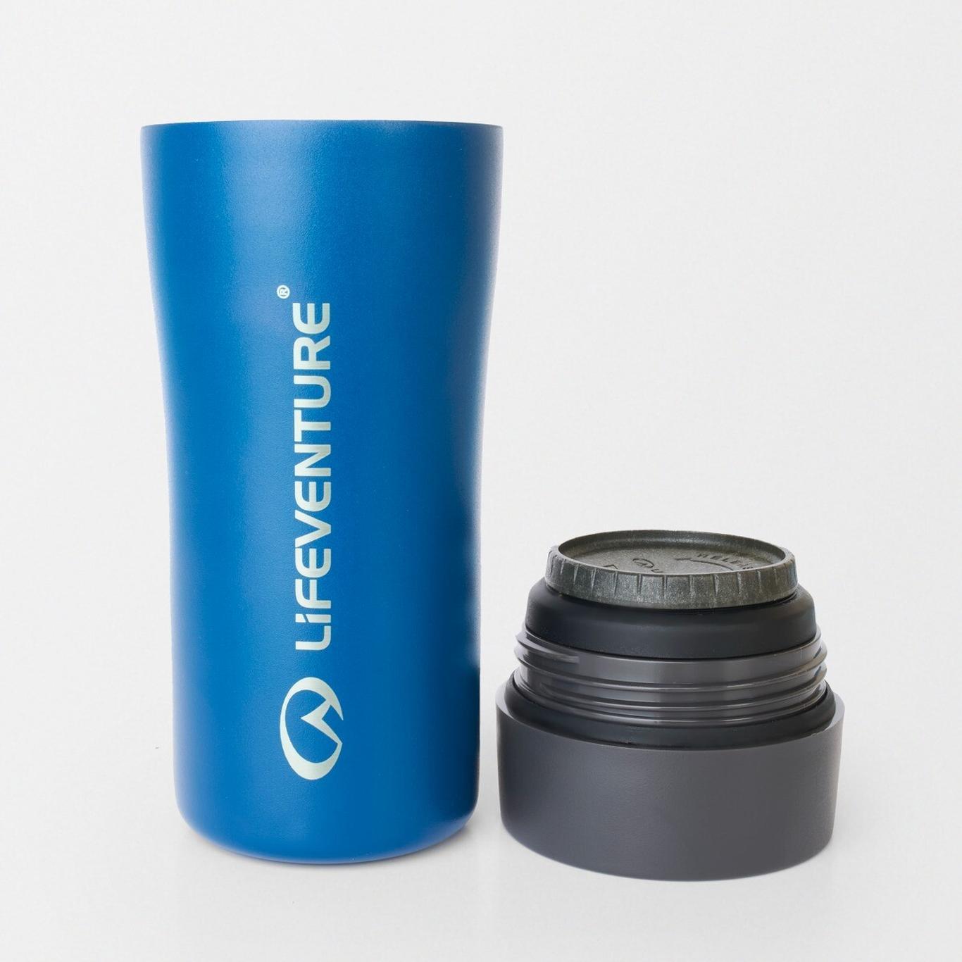 Lifeventure One Touch Thermal Mug - Cobalt Blue | Scout Store