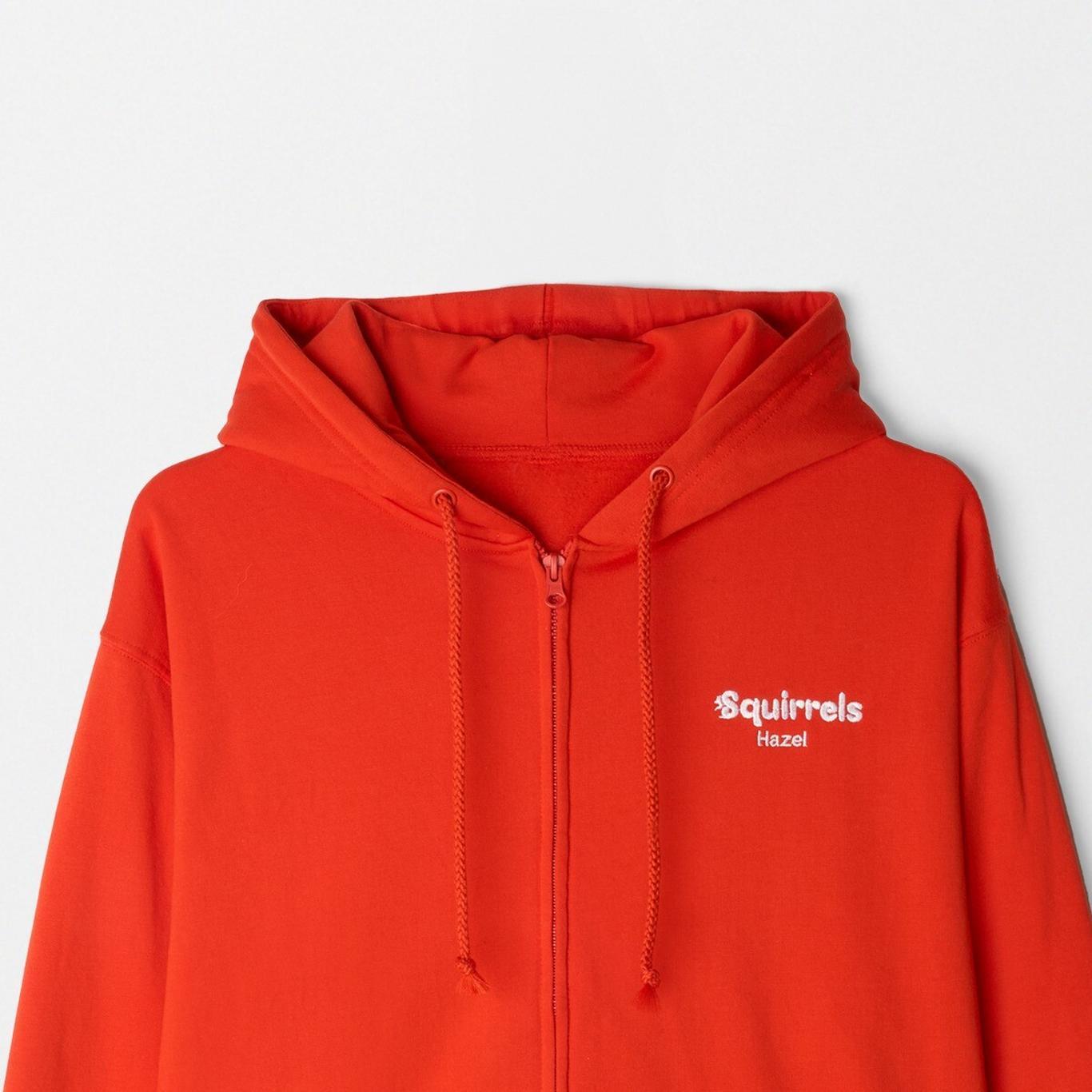 Personalised Squirrels 5th Birthday Zip Hoodie - Adult