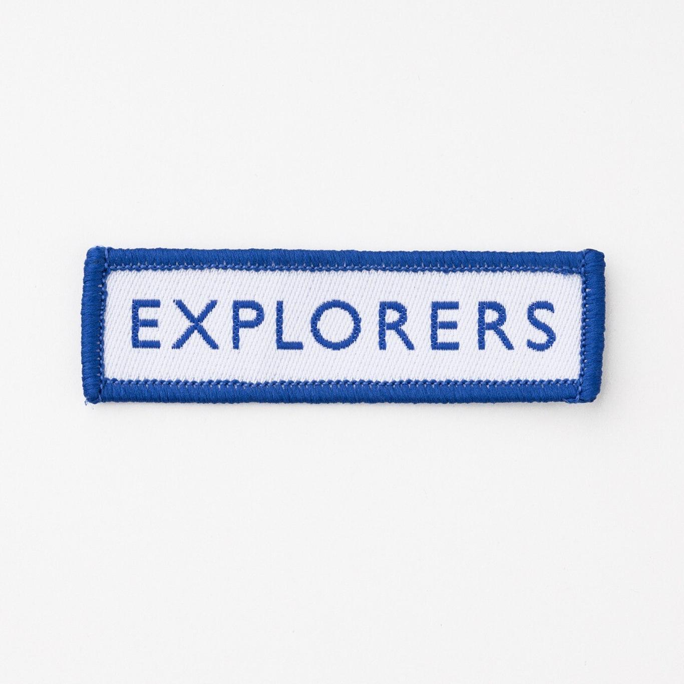 Explorer Scouts Logo Woven Badge 7.1cm x 2cm