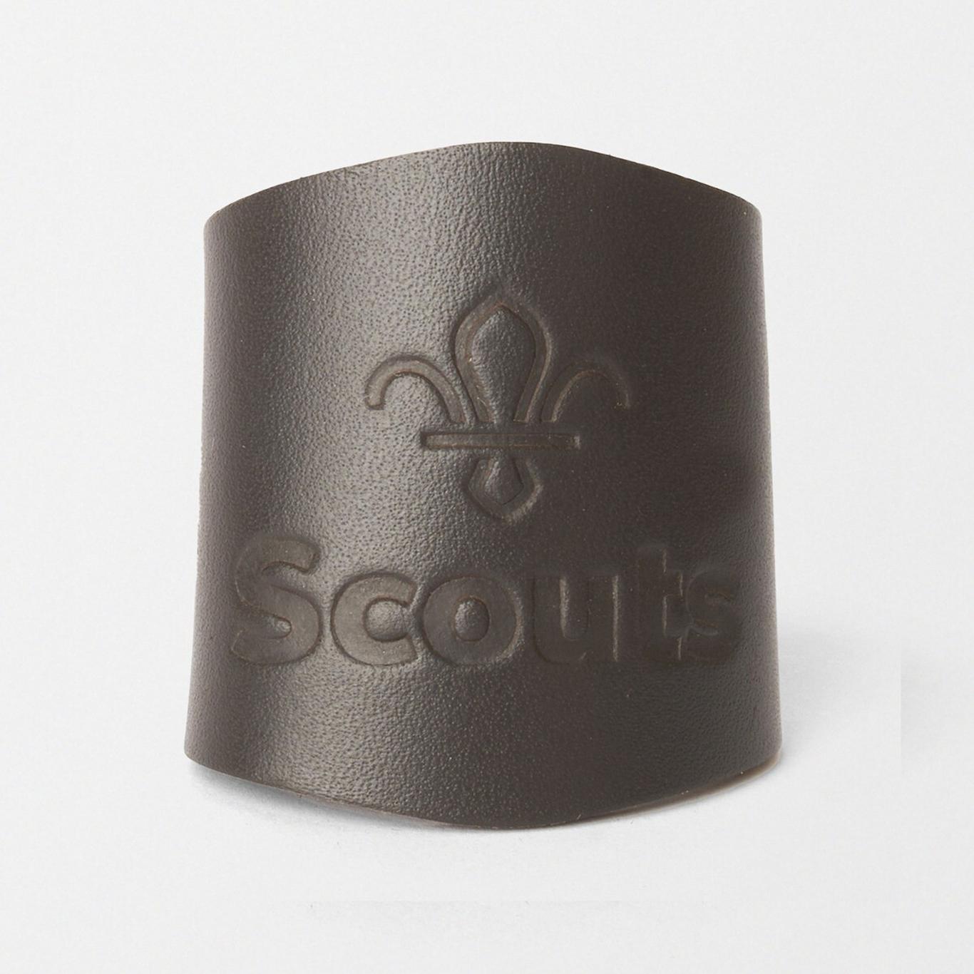 Scouts Official Uniform Embossed Leather Woggle