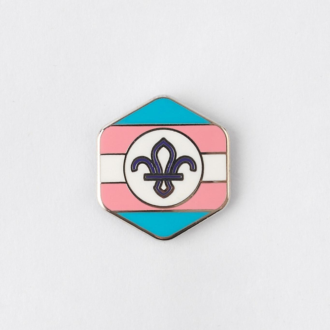 Scout Pride Pin Badge - Trans Flag | Scout Store