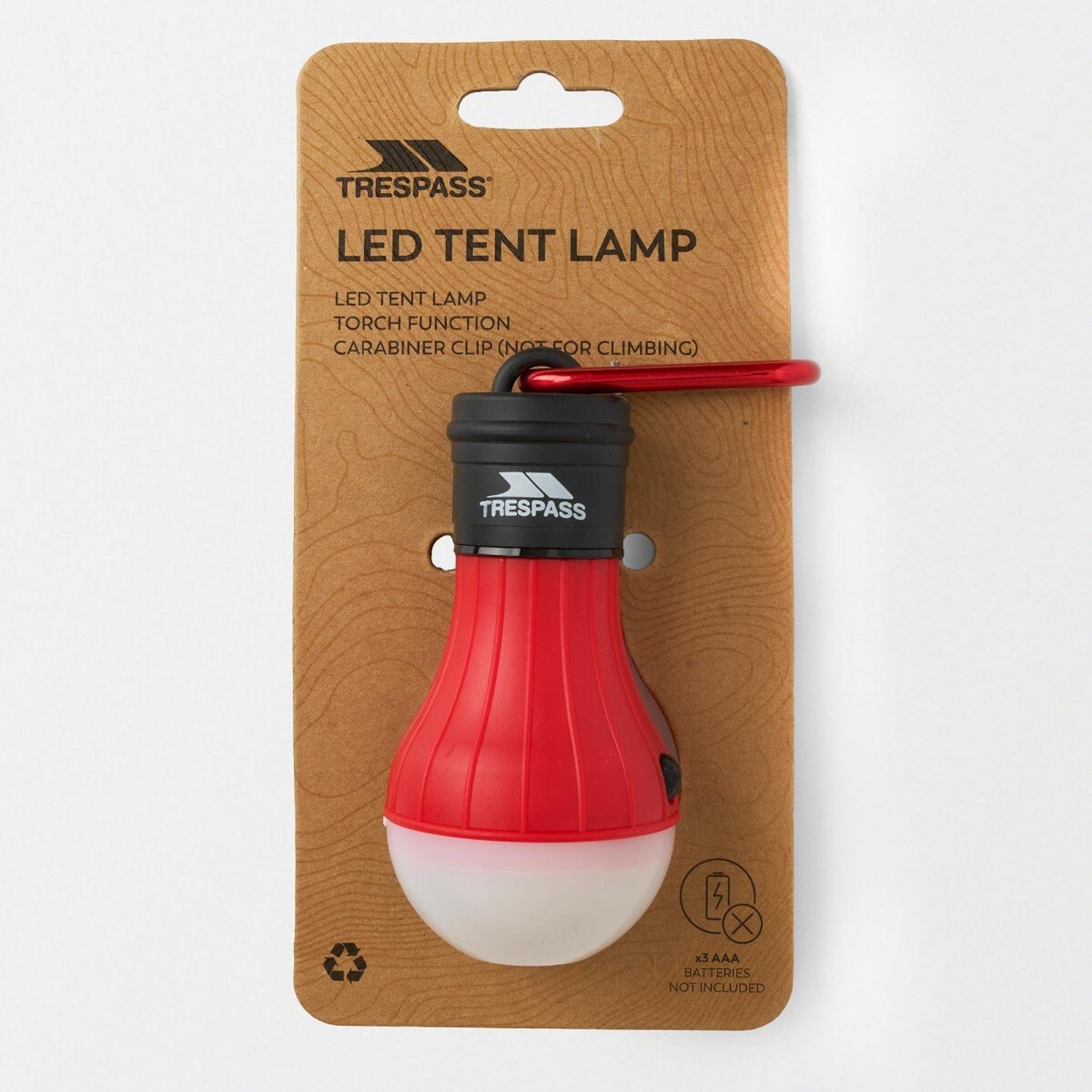 Trespass Glow Worm Tent Light / Lamp | LED | Battery