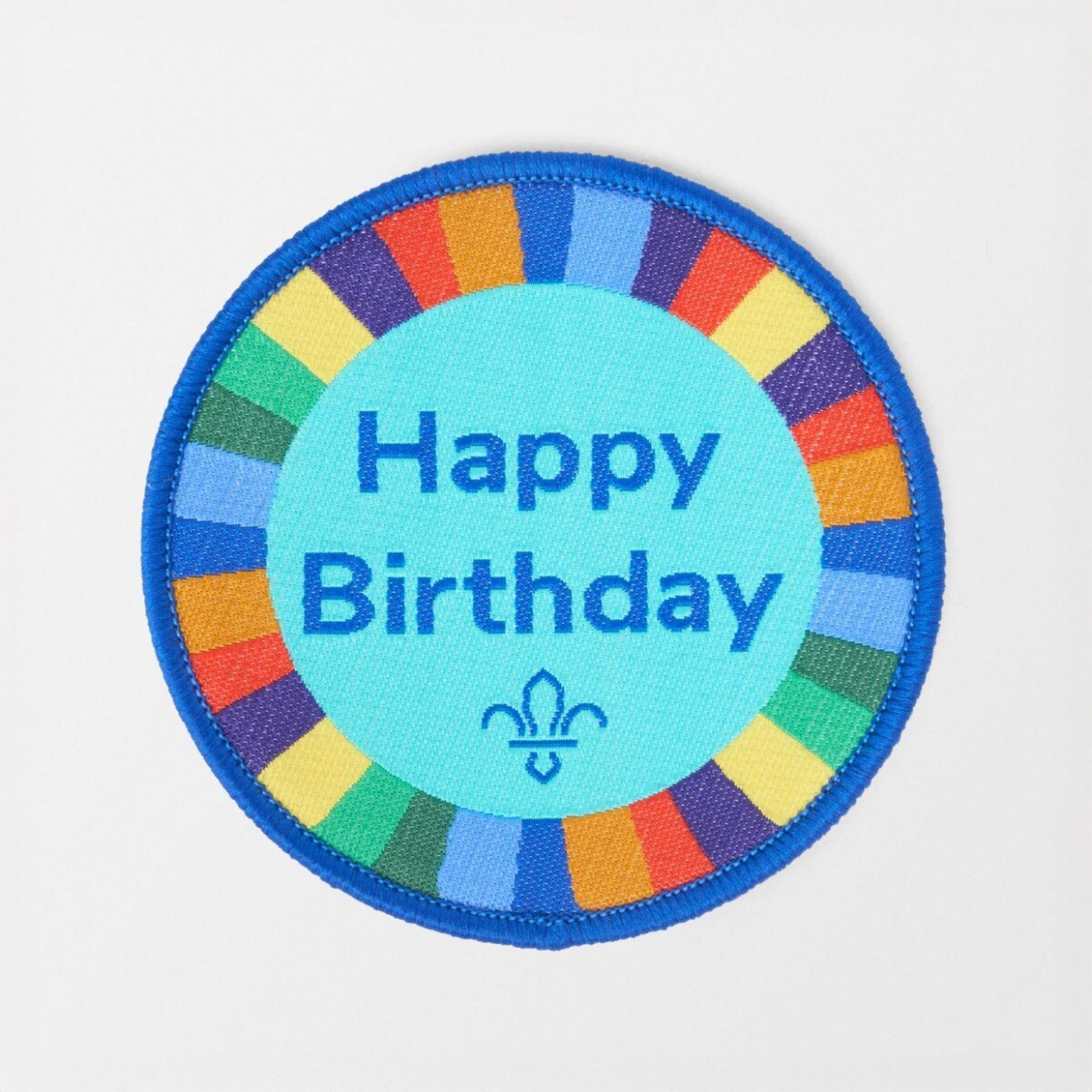 Happy Birthday Blanket Badge | Scouts | Scout Store