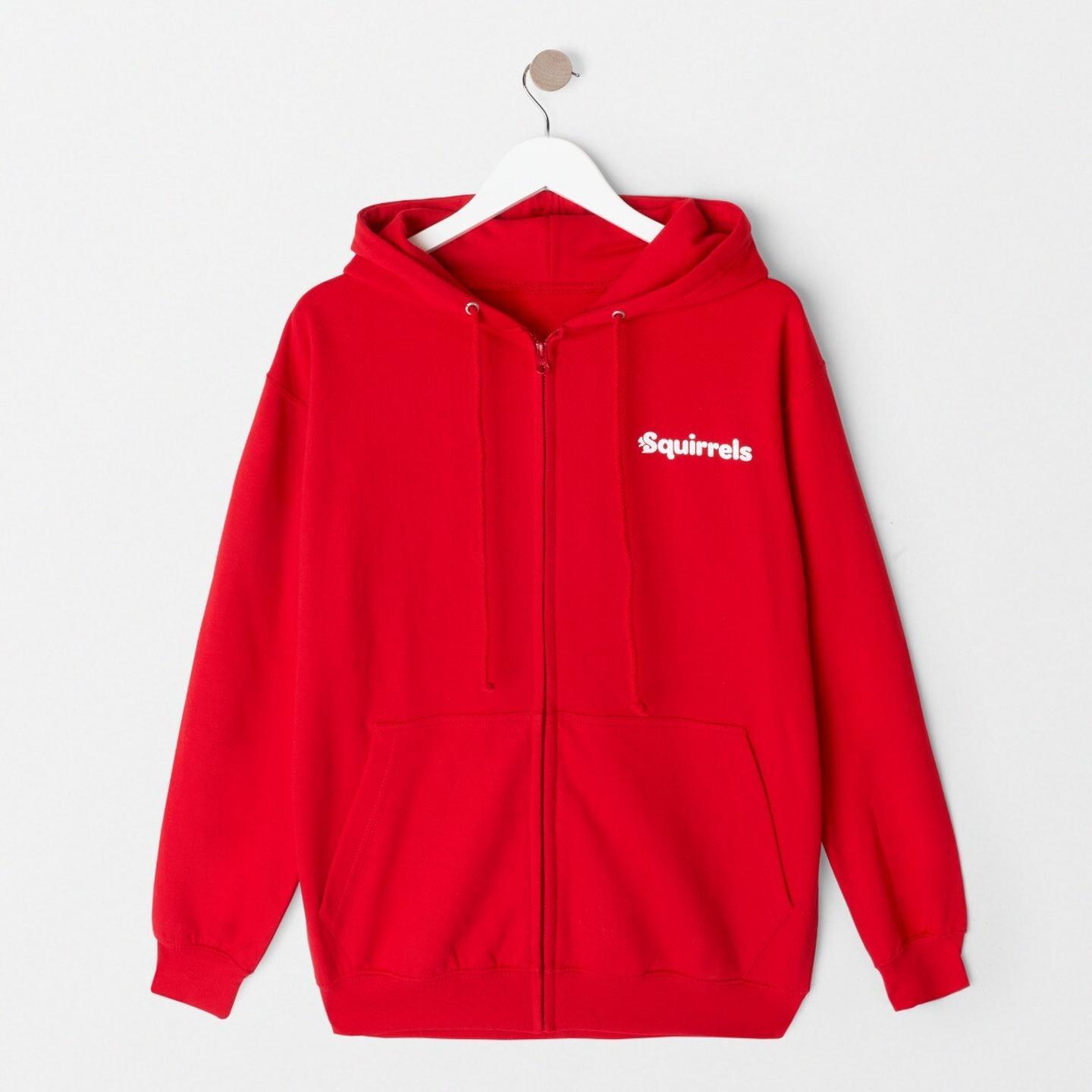 Squirrel Scouts Zip-Up Hoodie - Tail Print