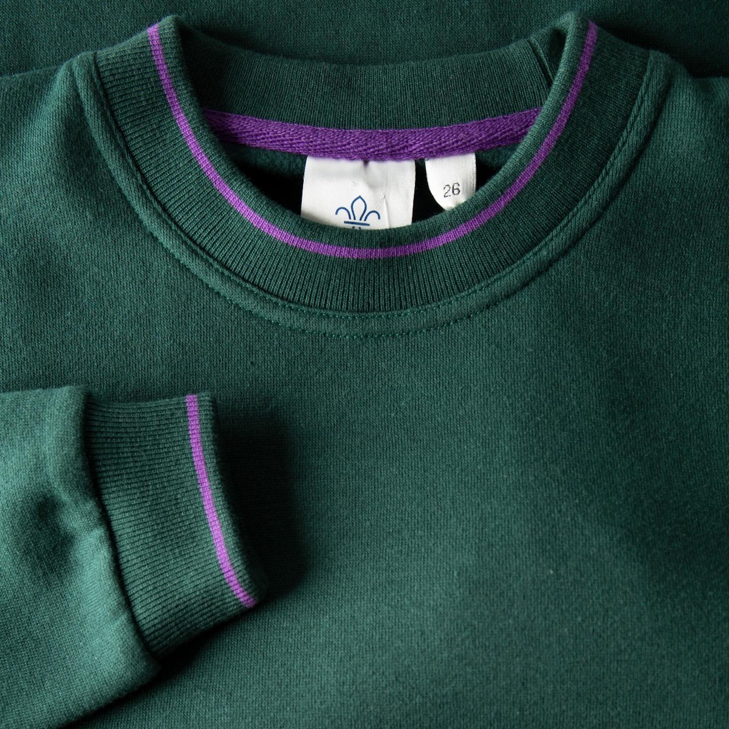Cub Scouts Official Uniform Sweatshirt Green Key Element Scouts Sections