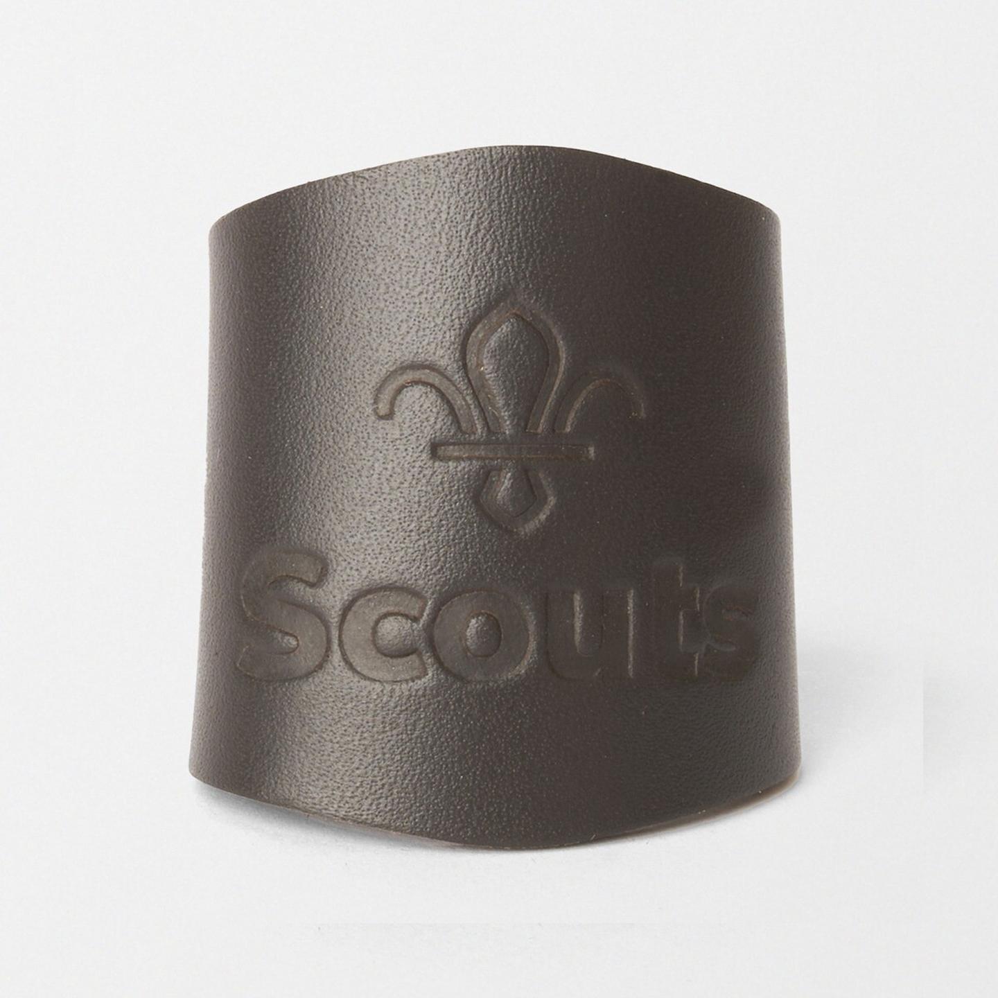 Scouts Official Uniform Embossed Leather Woggle