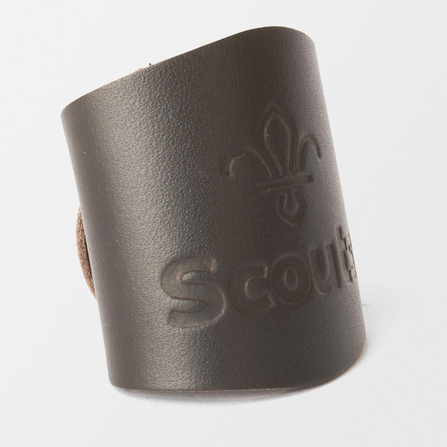 Scouts Official Uniform Embossed Leather Woggle