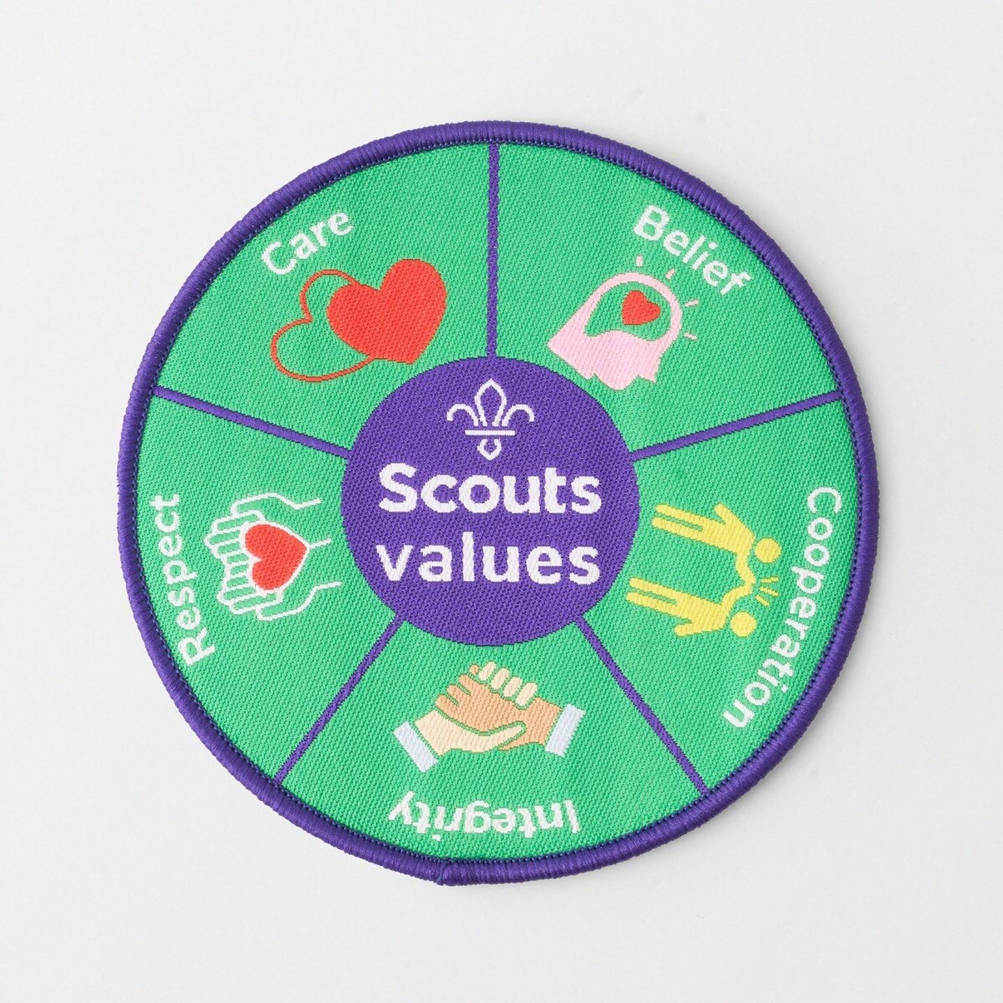 Scouts Values Blanket Badge