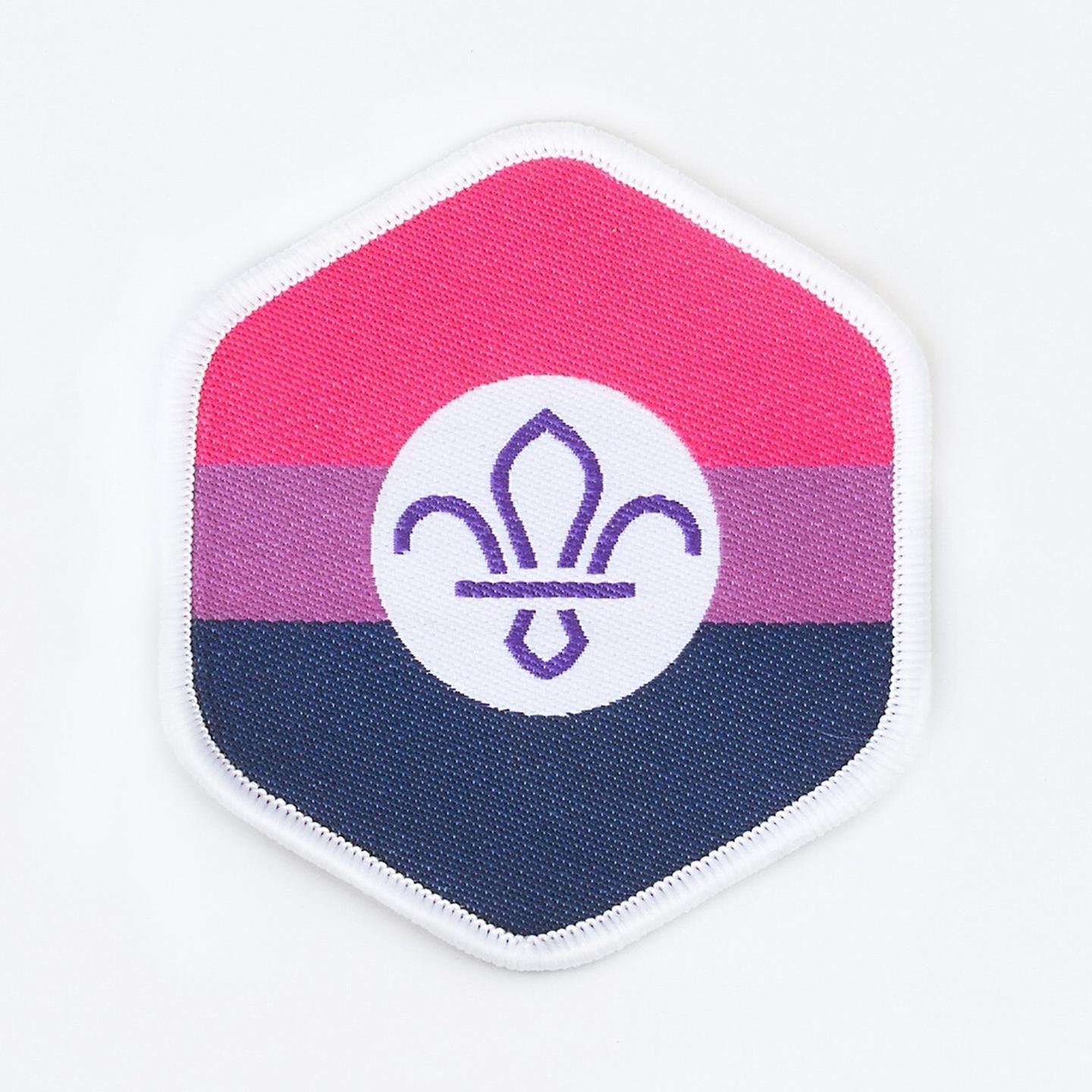 Scout Pride Blanket Badge - Bisexual Flag | Pride Badges
