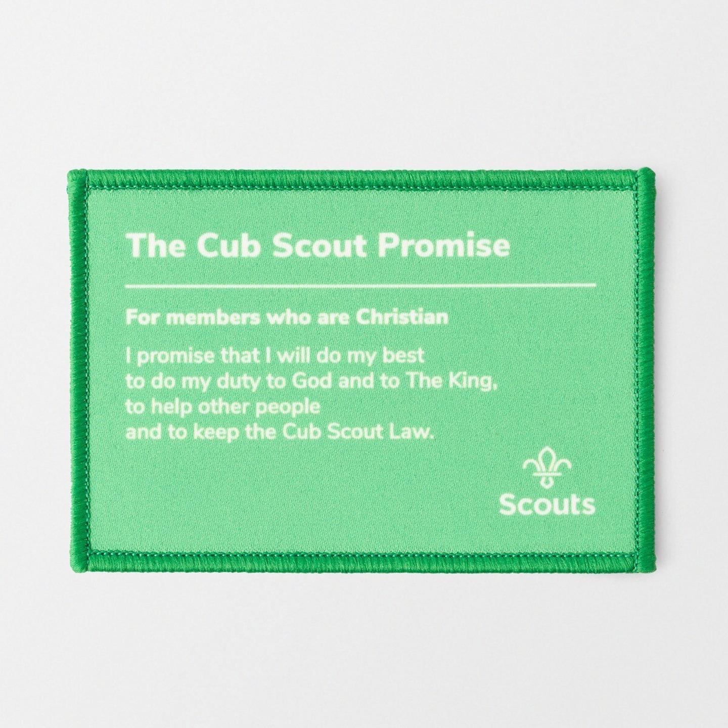 Cub Scouts Promise Badge - Christian | Scout Store