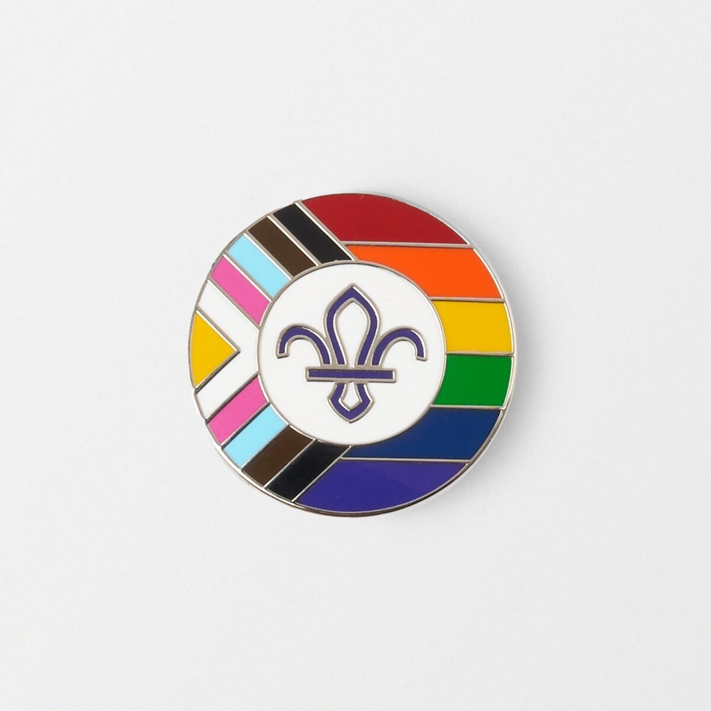 Scout Pride Progressive Flag Pin Badge | Scout Store