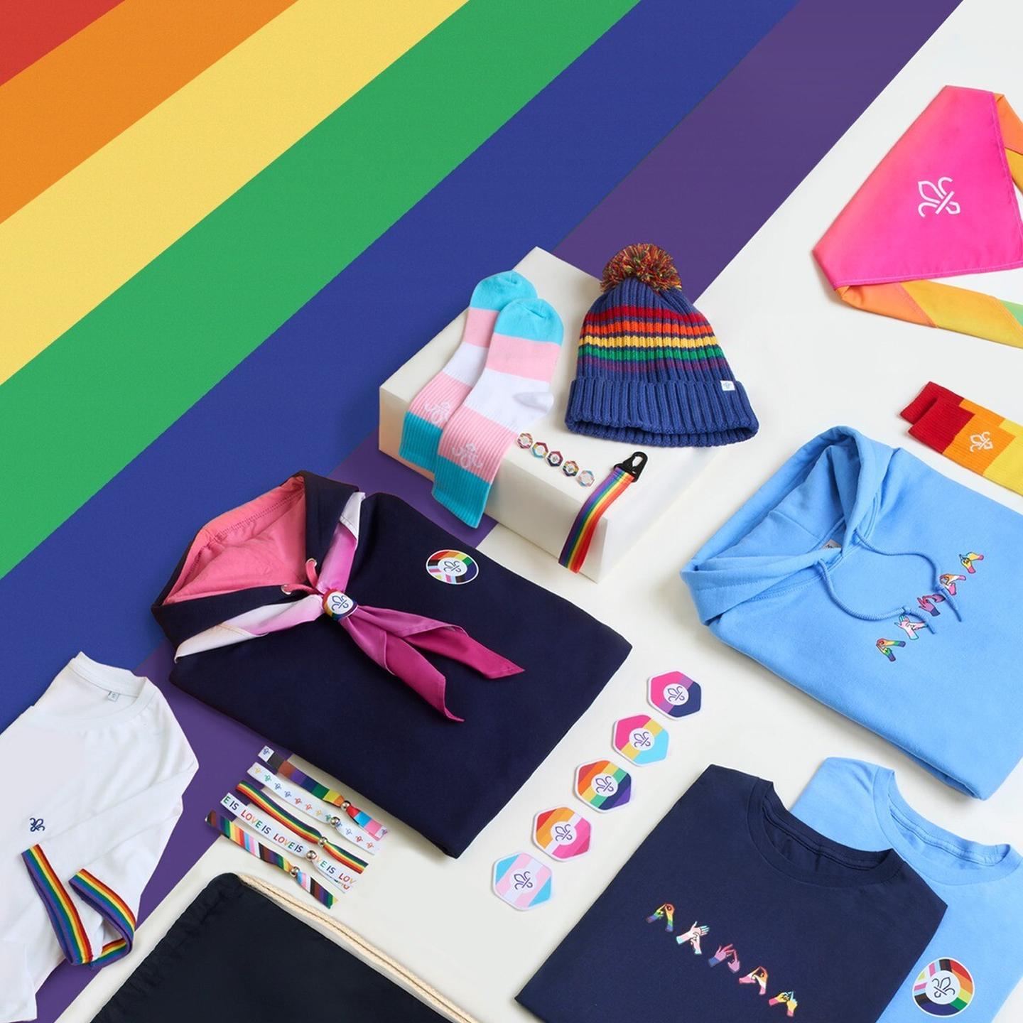 Scouts Pride Rainbow Trim T-Shirt | Scout Pride