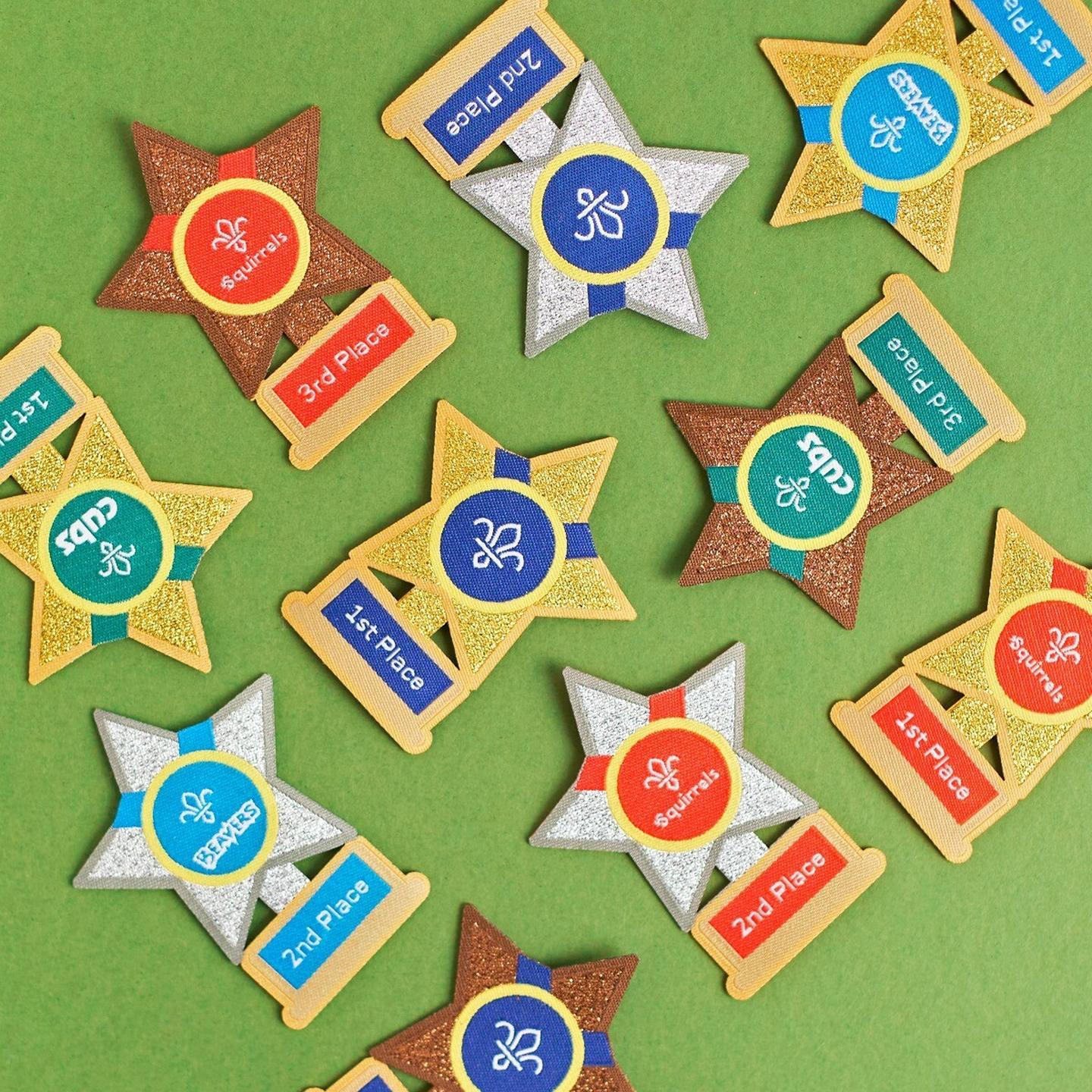 Cub Scouts Iron-On Blanket Badge - Trophy 2nd Place