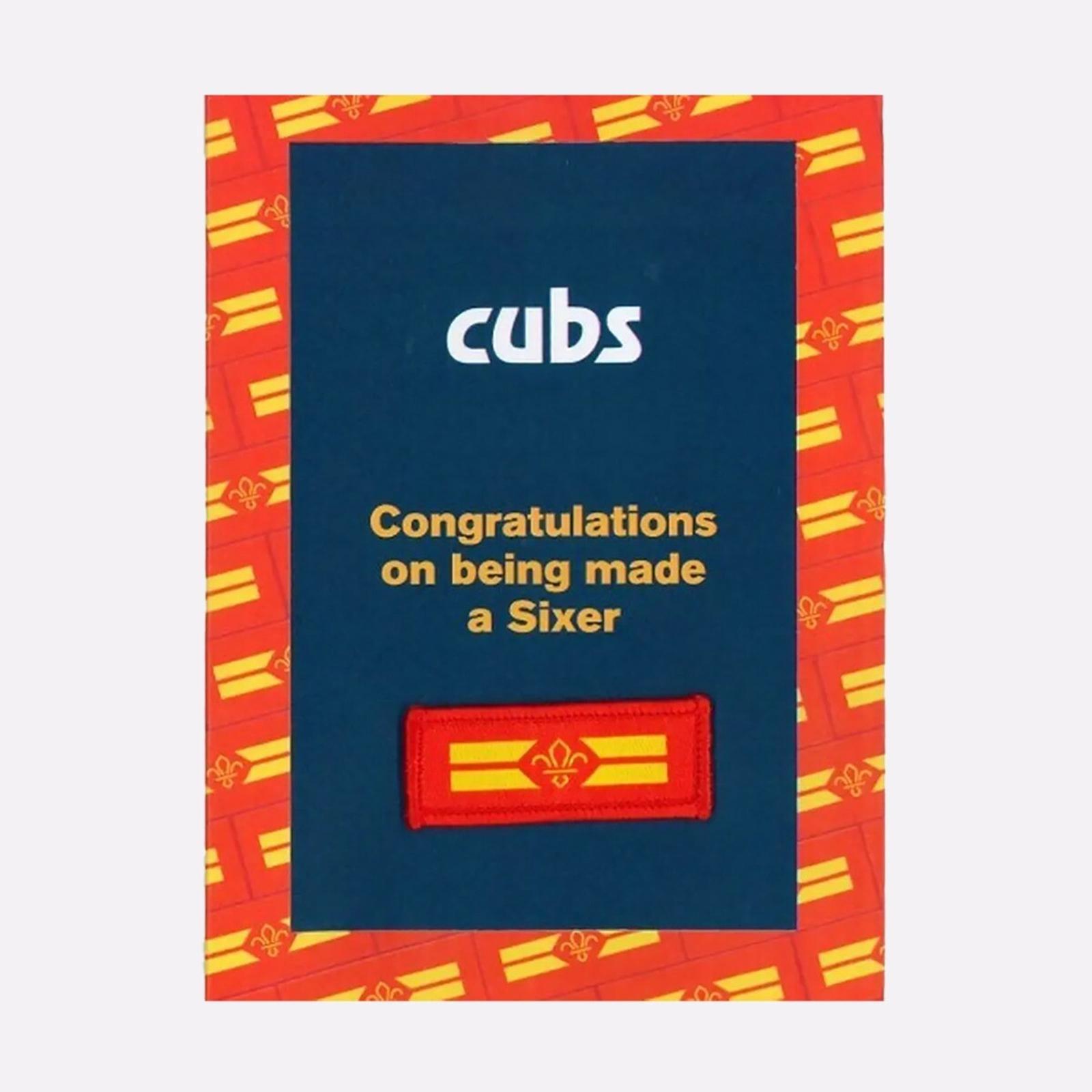 Cub Scout Sixer Badge and Top Tips Leaflet x 1 of Each