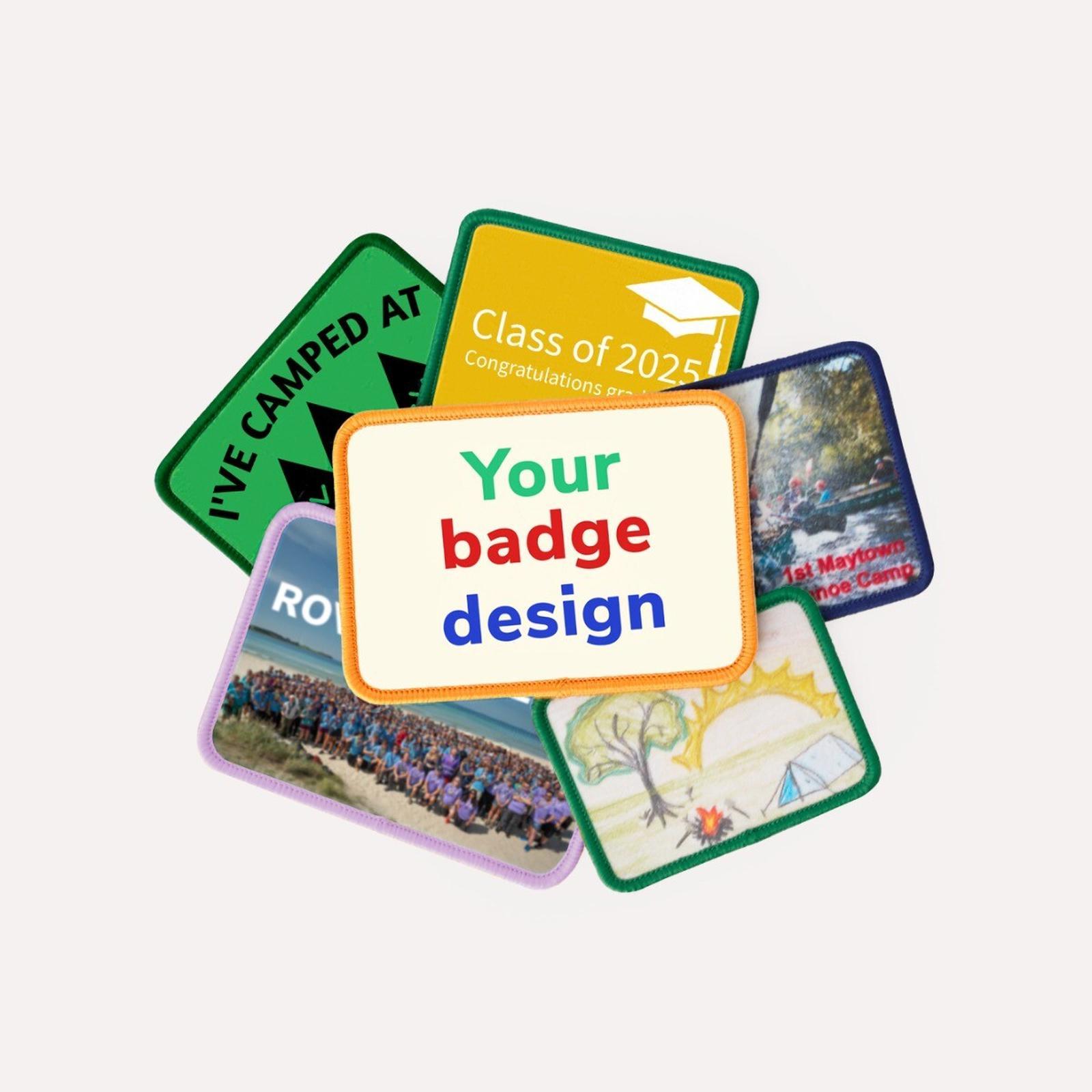 Personalised Custom Printed Badge - Rectangle | Scout Store