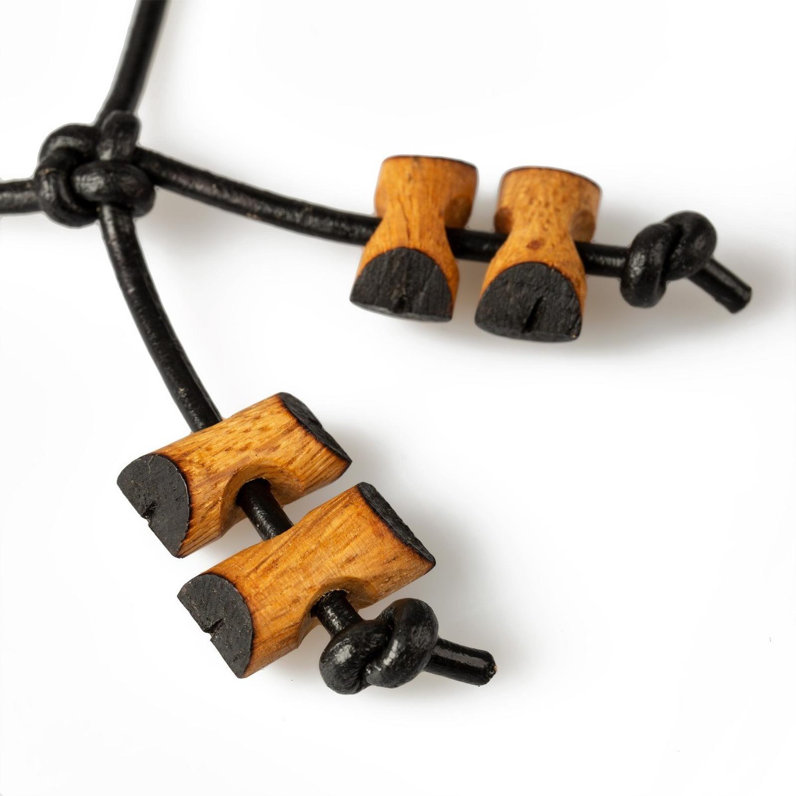 Gilwell Park Scouting Oak Wood Badge 4 Beads in Box