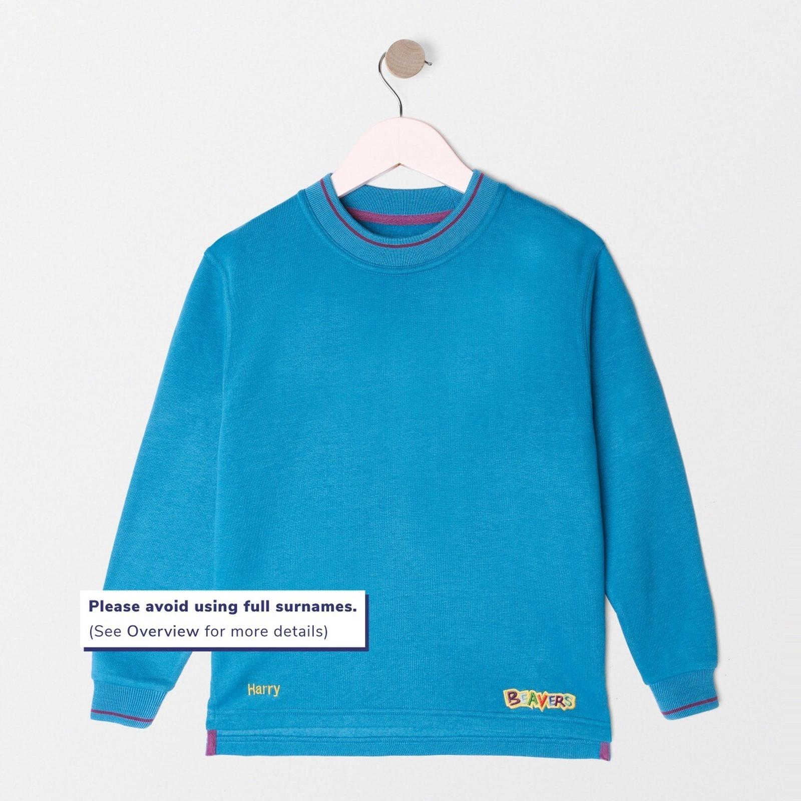 Beaver Scouts Uniform Sweatshirt - Personalised | Beavers Uniform