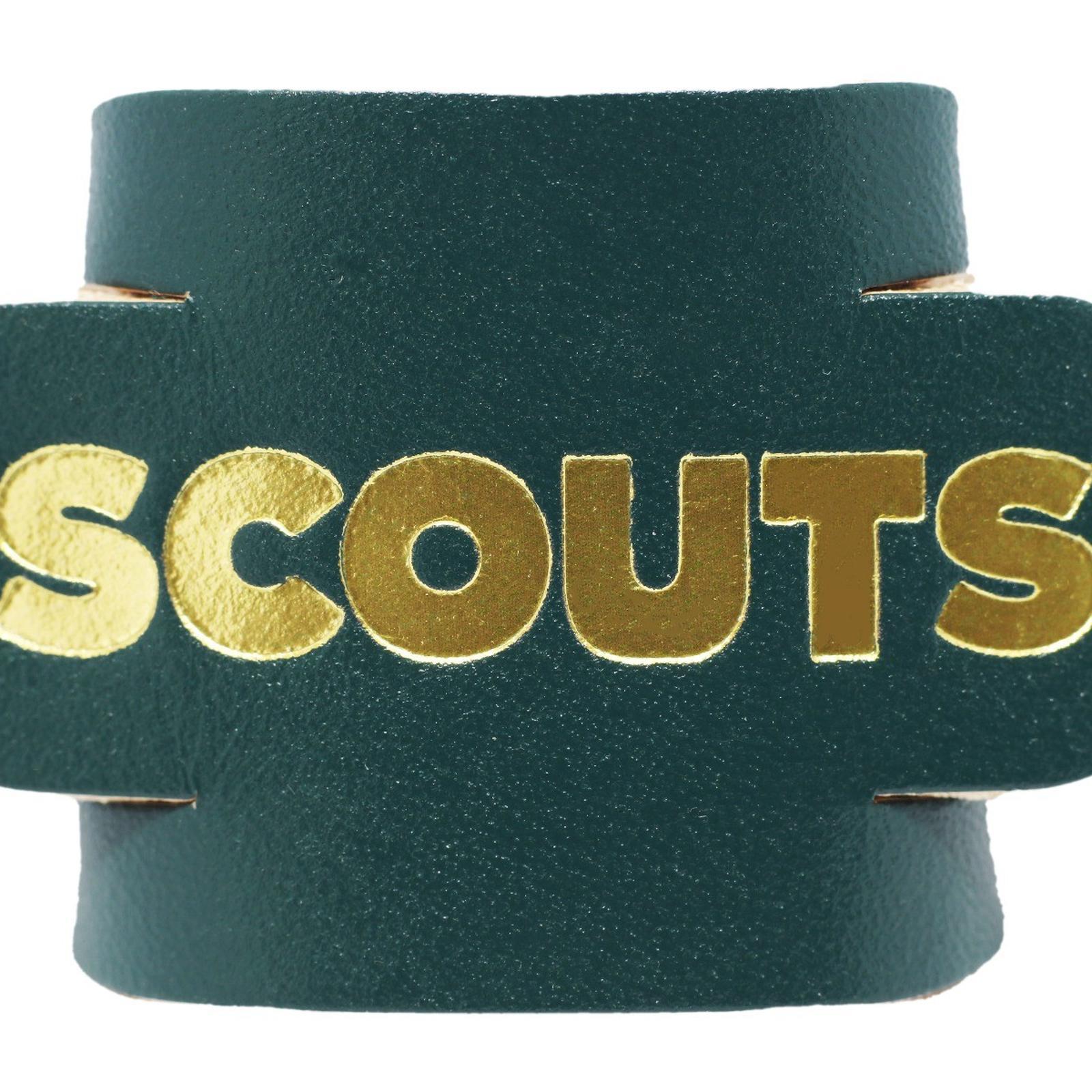 Scouts Section Embossed Quality Leather Woggle Scouts Sections