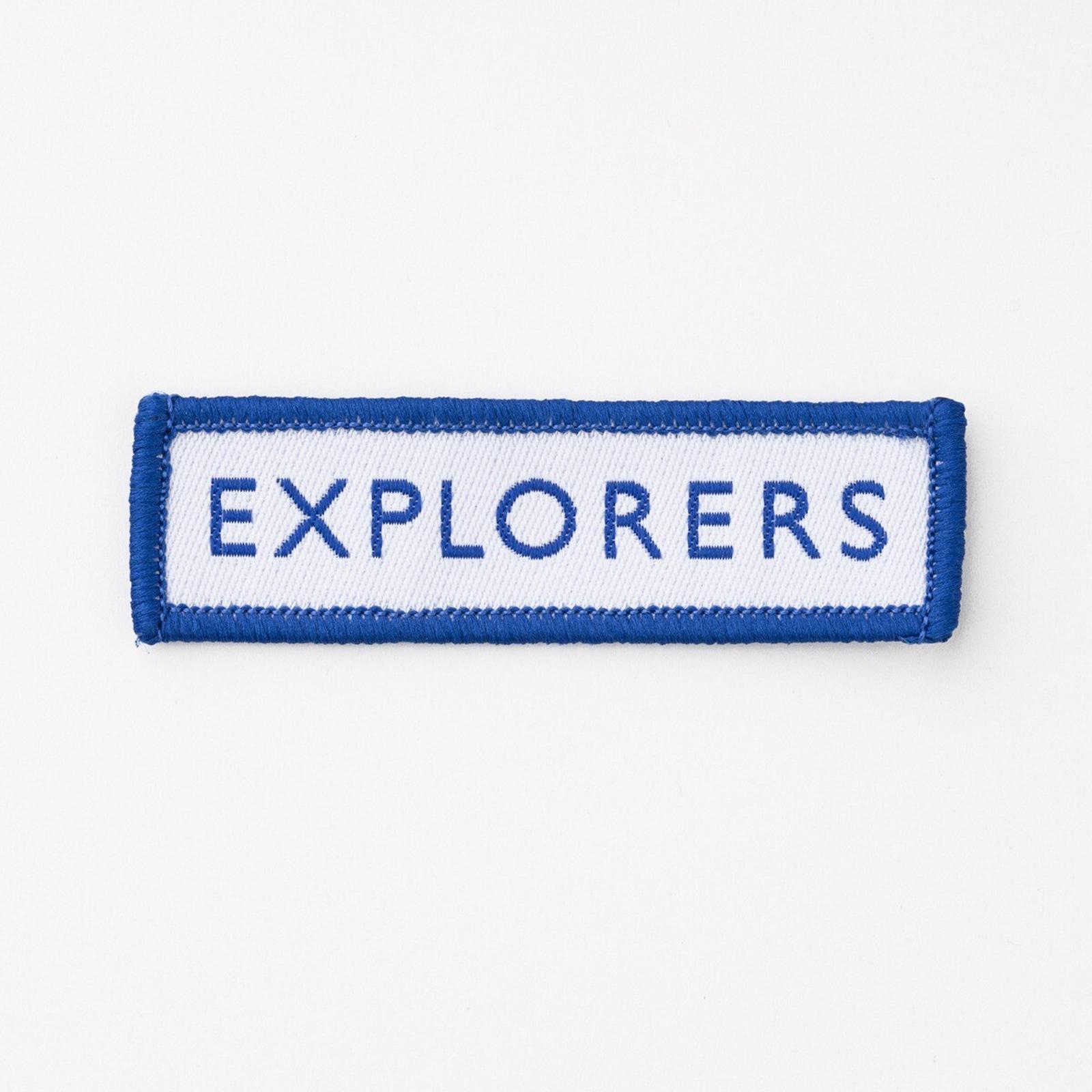 Explorer Scouts Logo Woven Badge 7.1cm x 2cm