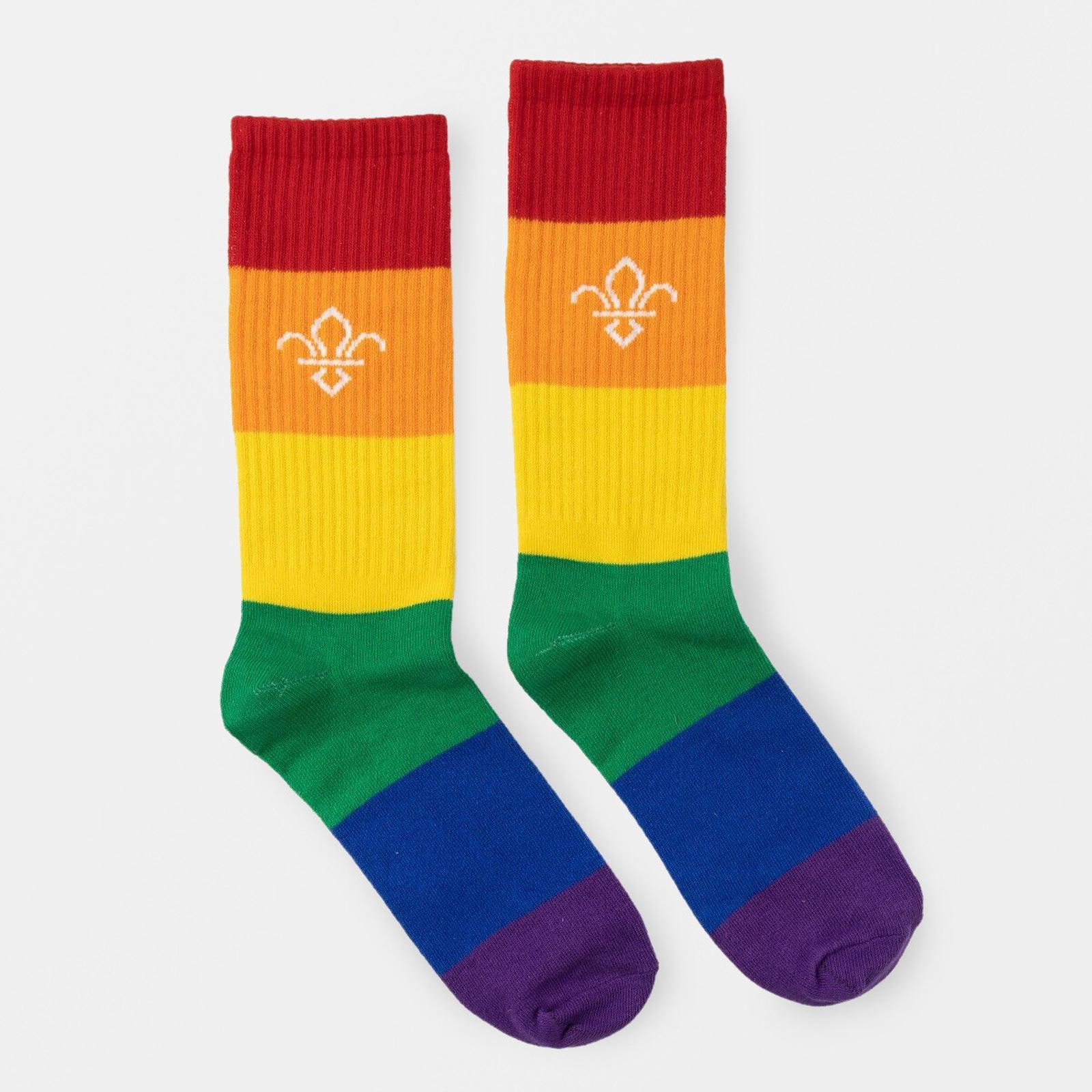 Scout Pride Rainbow Socks | Size 6 - 11 | Scout Store