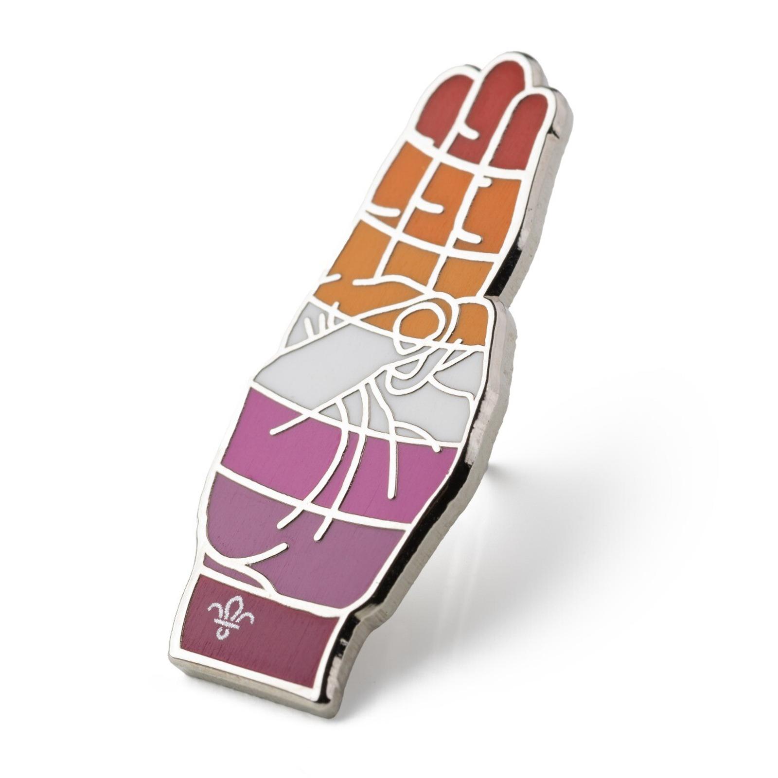Scouts Lesbian Pride Pin Badge Outlet