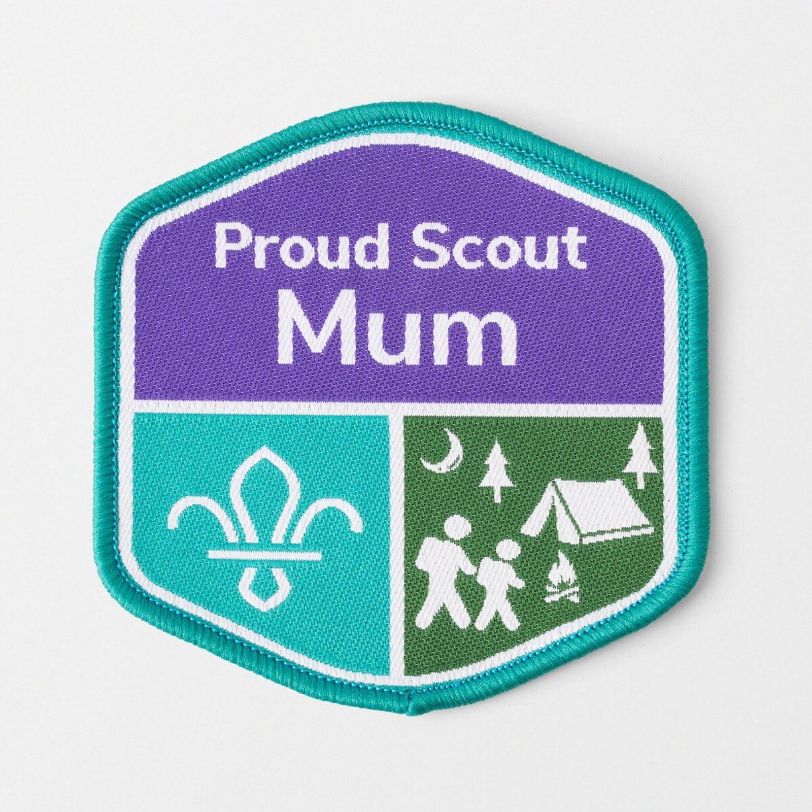 Proud Scout Mum Blanket Badge