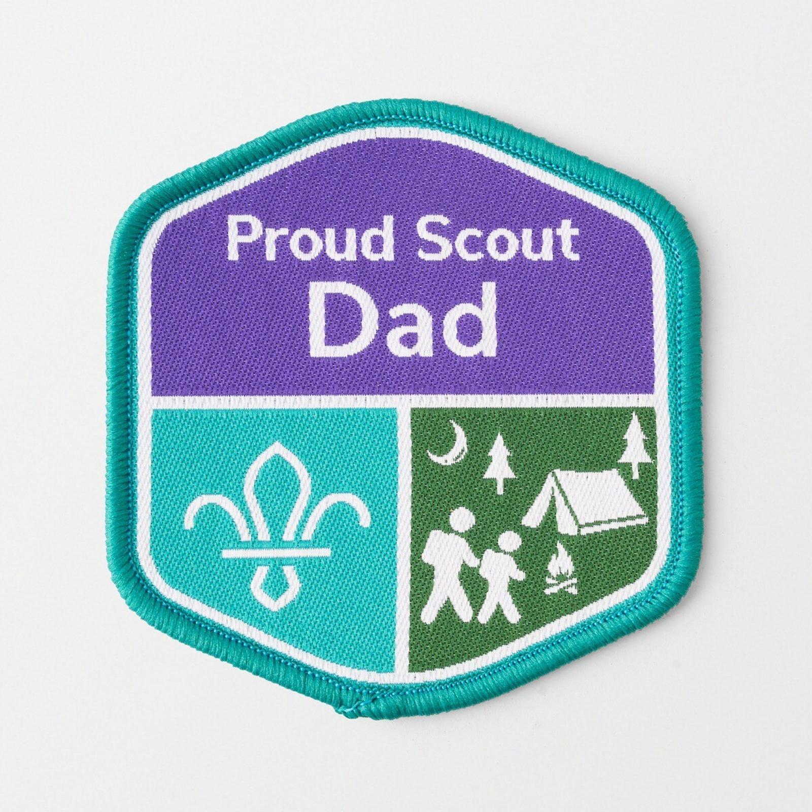 Proud Scout Dad Blanket Badge